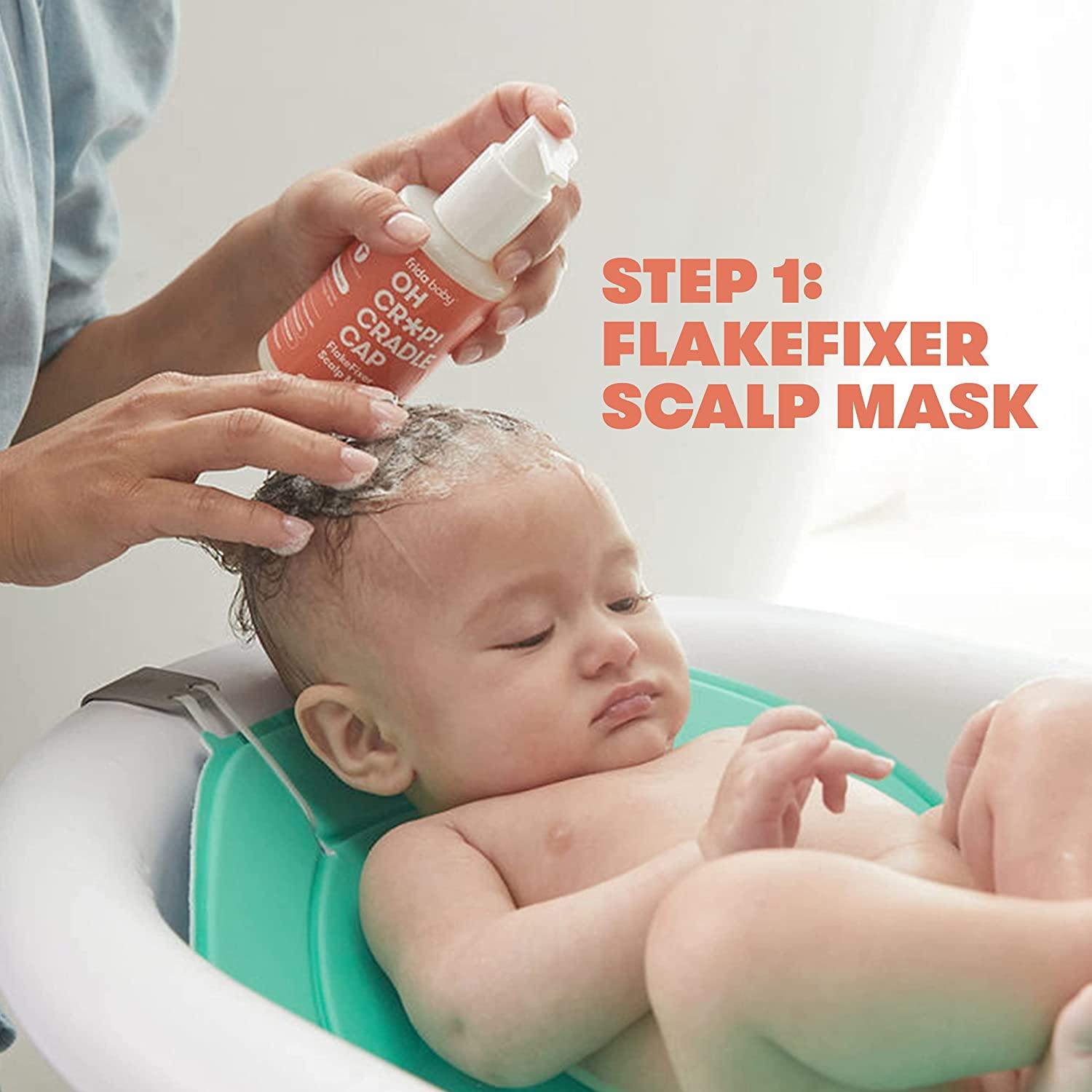 Frida Baby Cradle Cap Flake Fixer Scalp Spray + Mask Duo - Soothes Baby ...