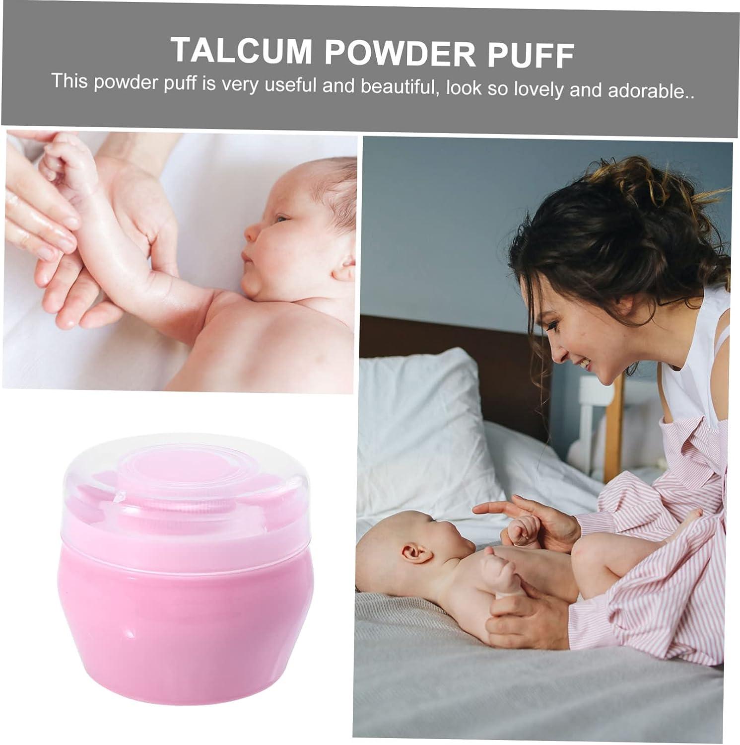 SECFOU Baby Powder Bath Set - Infant Sponge & Makeup for Kids - Talcum ...
