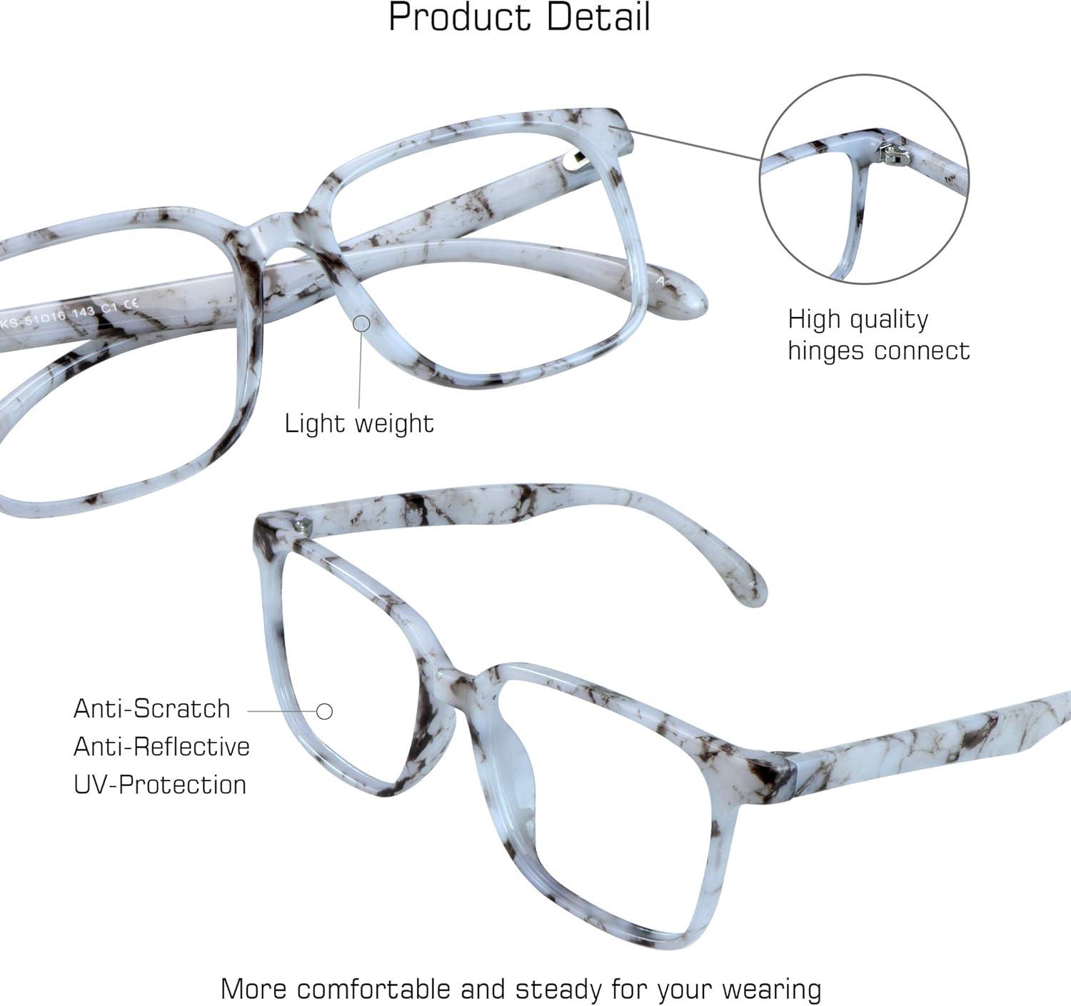 Vision Global Blue Light Blocker Glasses for Men & Women - Stylish ...