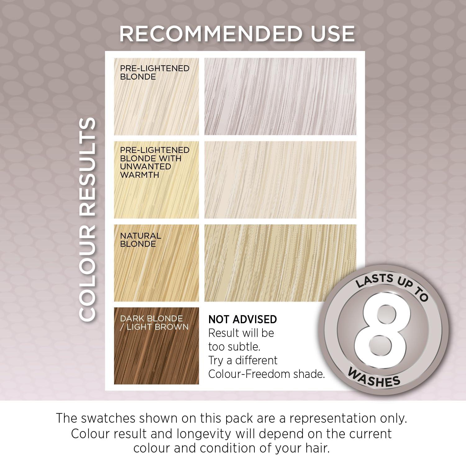 Colour-Freedom Gloss Pro 150ml Silver Blonde Semi-Permanent Hair Colour ...
