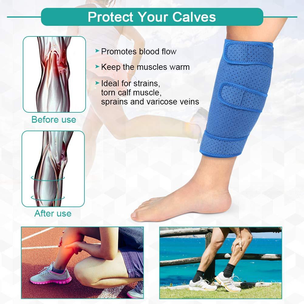 Adjustable Neoprene Calf Support Bandage | Compression for Muscle Pain ...