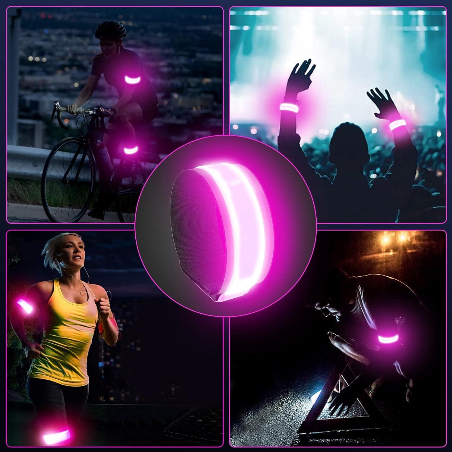 PEAKFIRE 2 Pack USB-C Rechargeable Safety Lights for Runners 360 ...