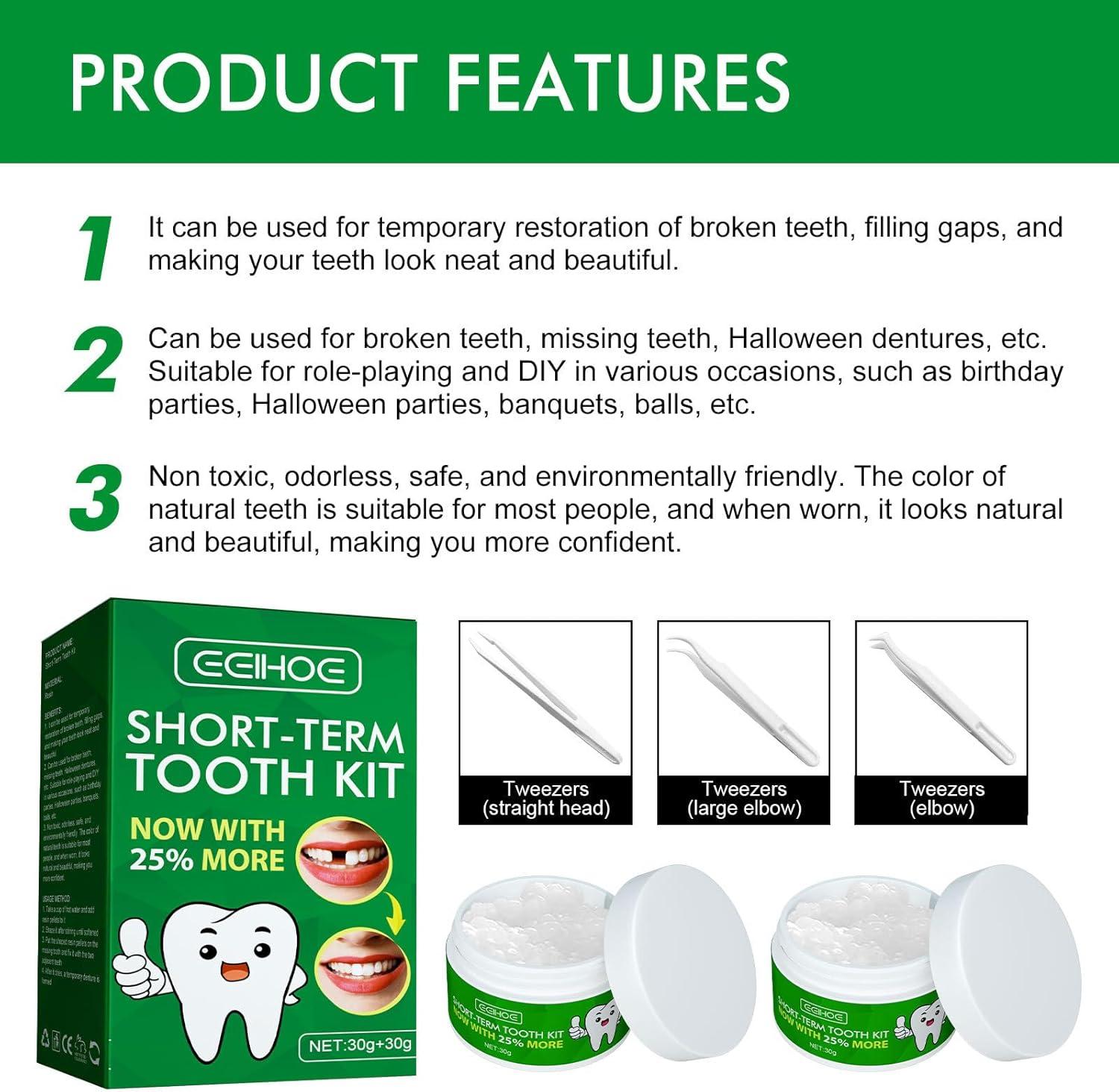 Temporary Tooth Repair Set | DIY Instant Veneers & Provisional Dentures ...