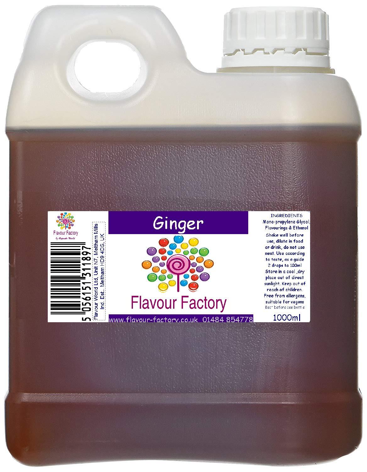 Flavour Factory Intense Food Flavouring Ginger 1000 ml | Buy Now with ...
