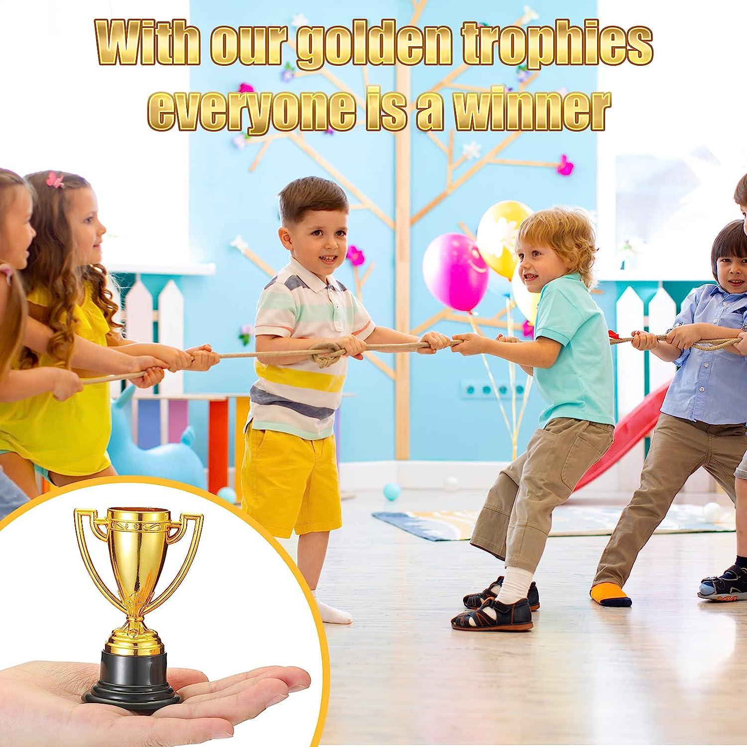 3 Pieces Mini Gold Trophy Cups for Kids - Perfect for Sports ...