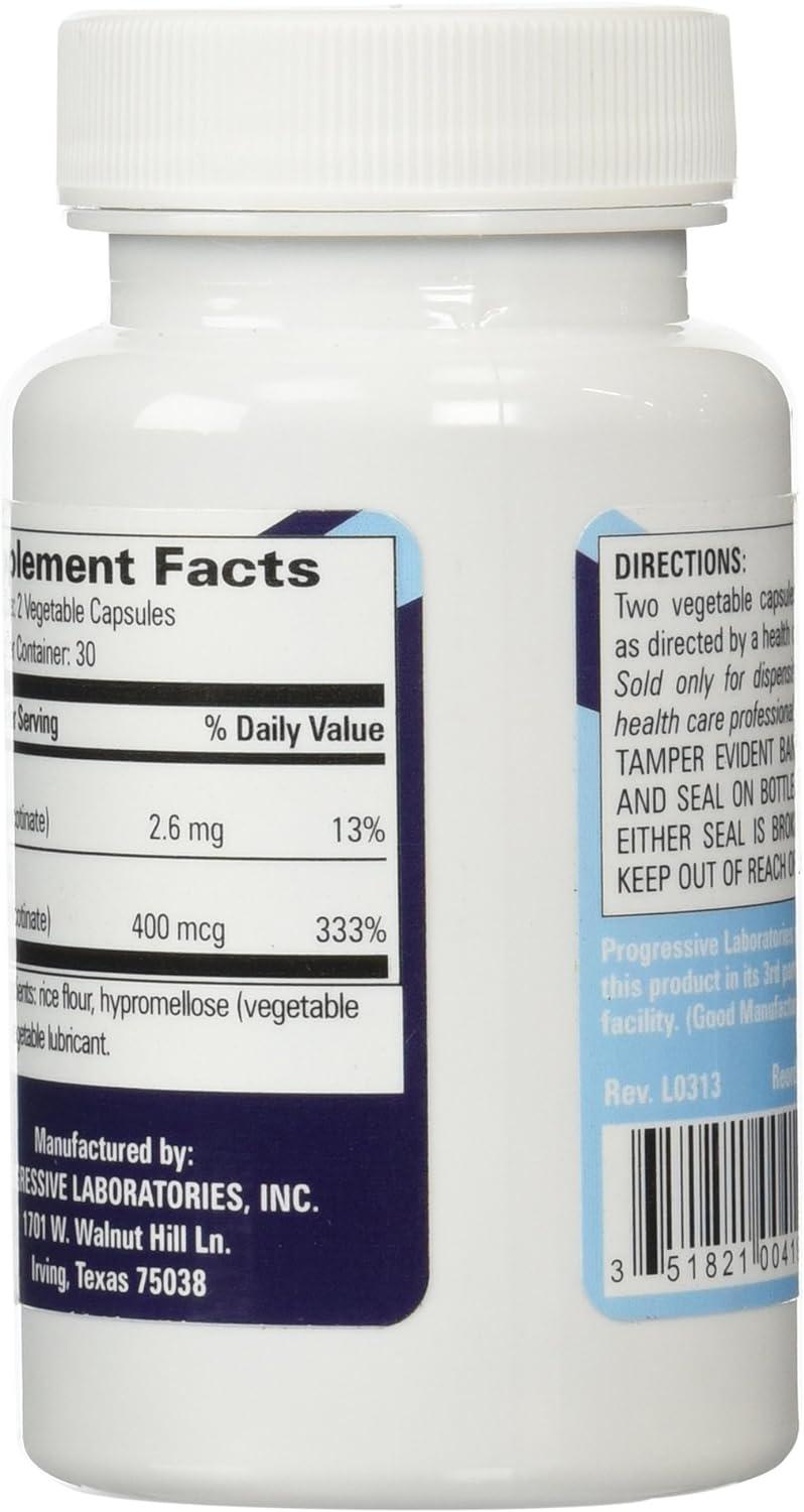 Progressive Labs Chromium Nicotinate Supplement - 60 Count | Buy Now ...