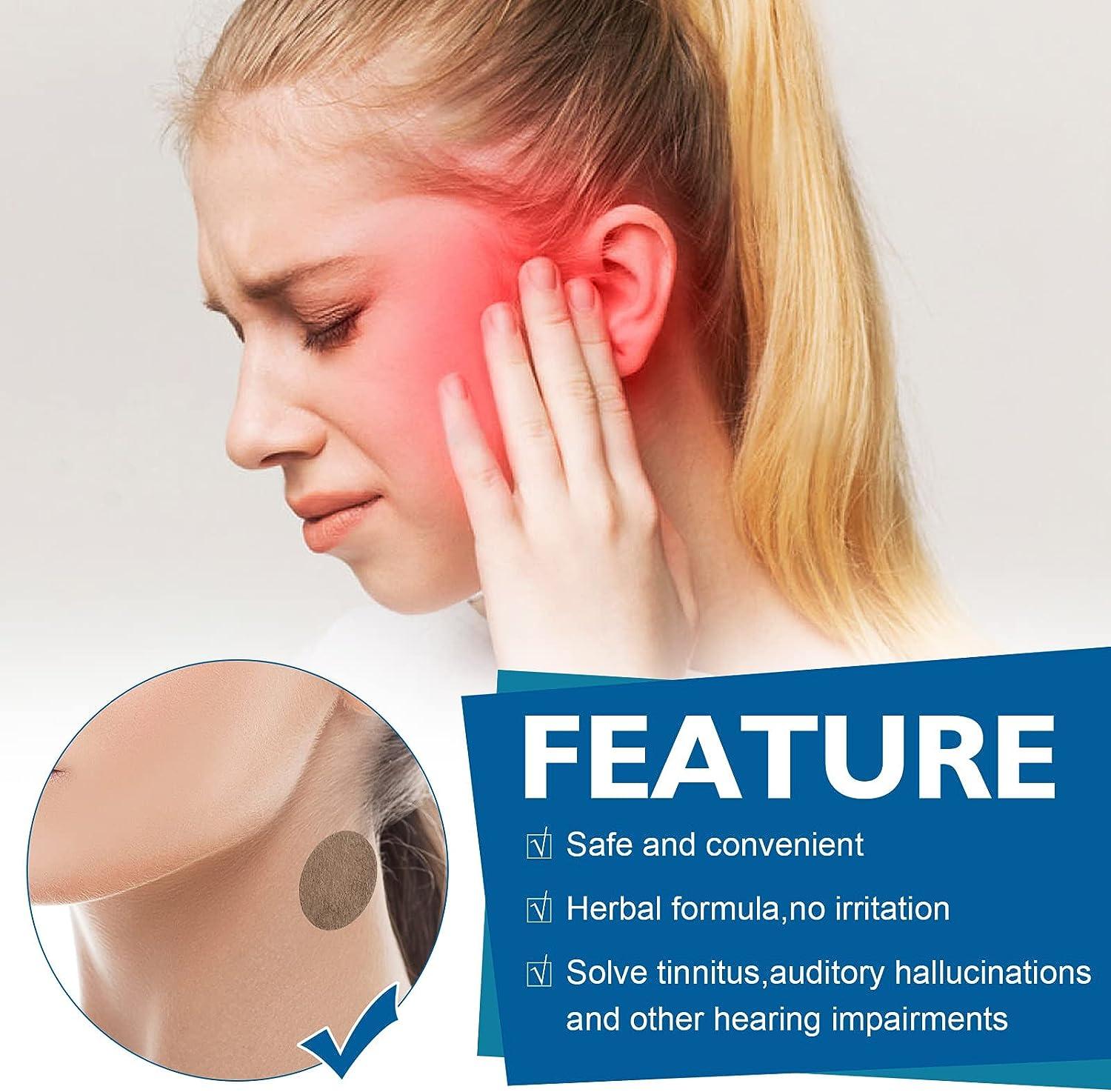 Natural Herbal Tinnitus Relief Patches - 12 PCS | Effective Ear Ringing ...