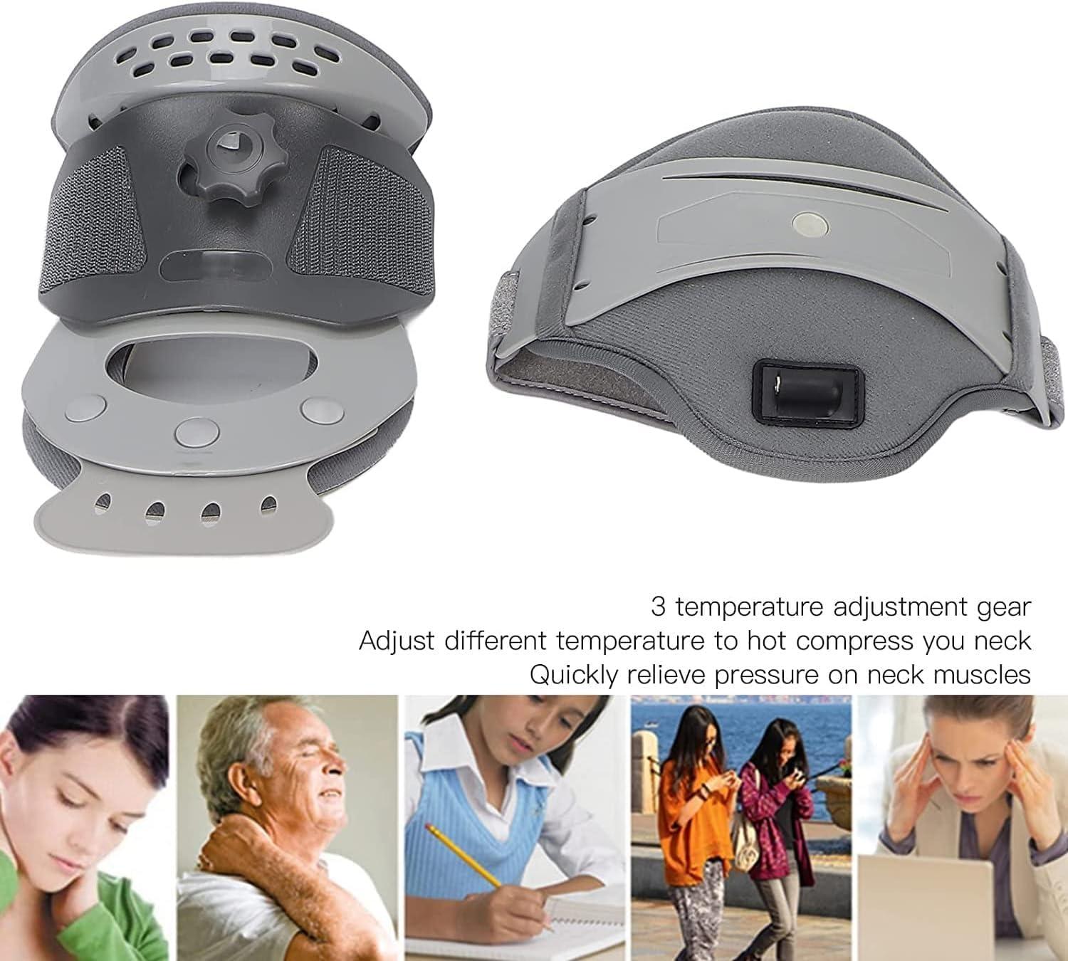 JLASDR Neck Protection Cervical Traction Device - Hot Compress Neck ...