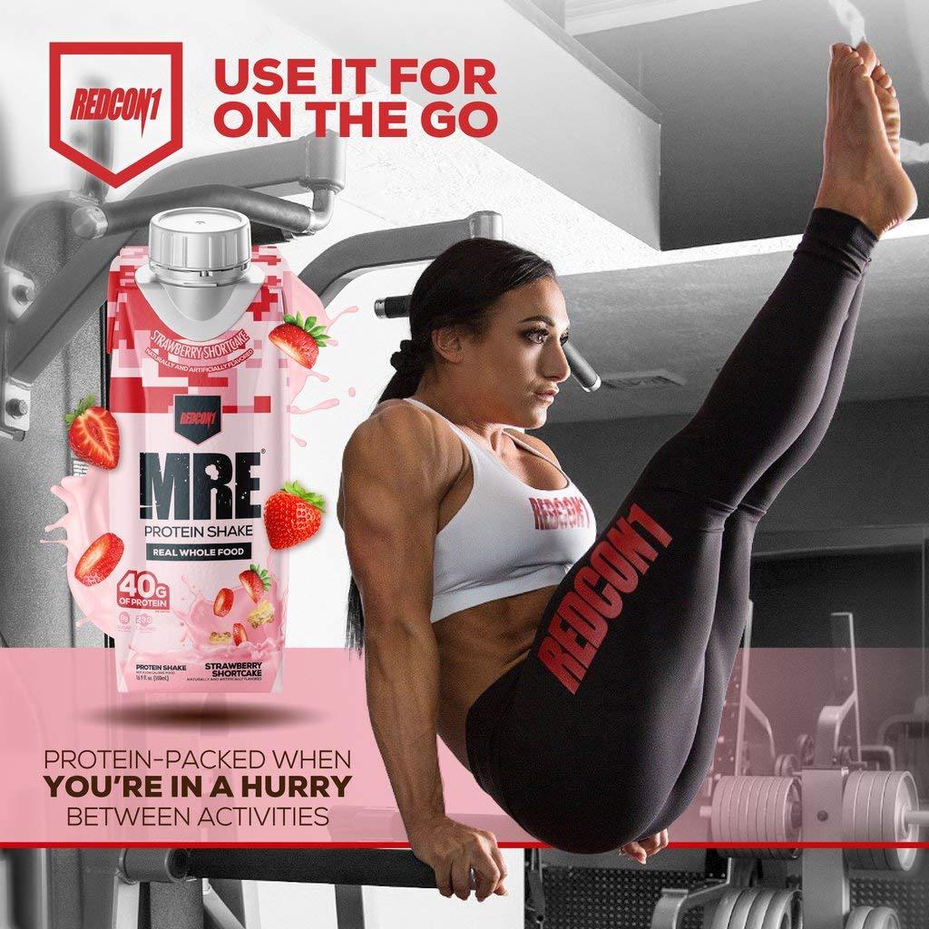 Redcon1 MRE Ready To Drink Protein Shake Strawberry Shortcake - Case of ...