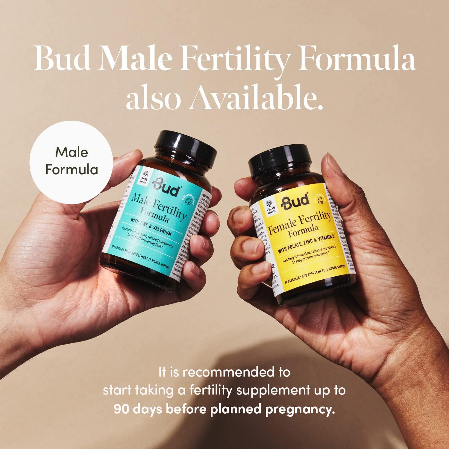 Bud Female Fertility Supplements for Women - Inositol, Folate, Zinc ...
