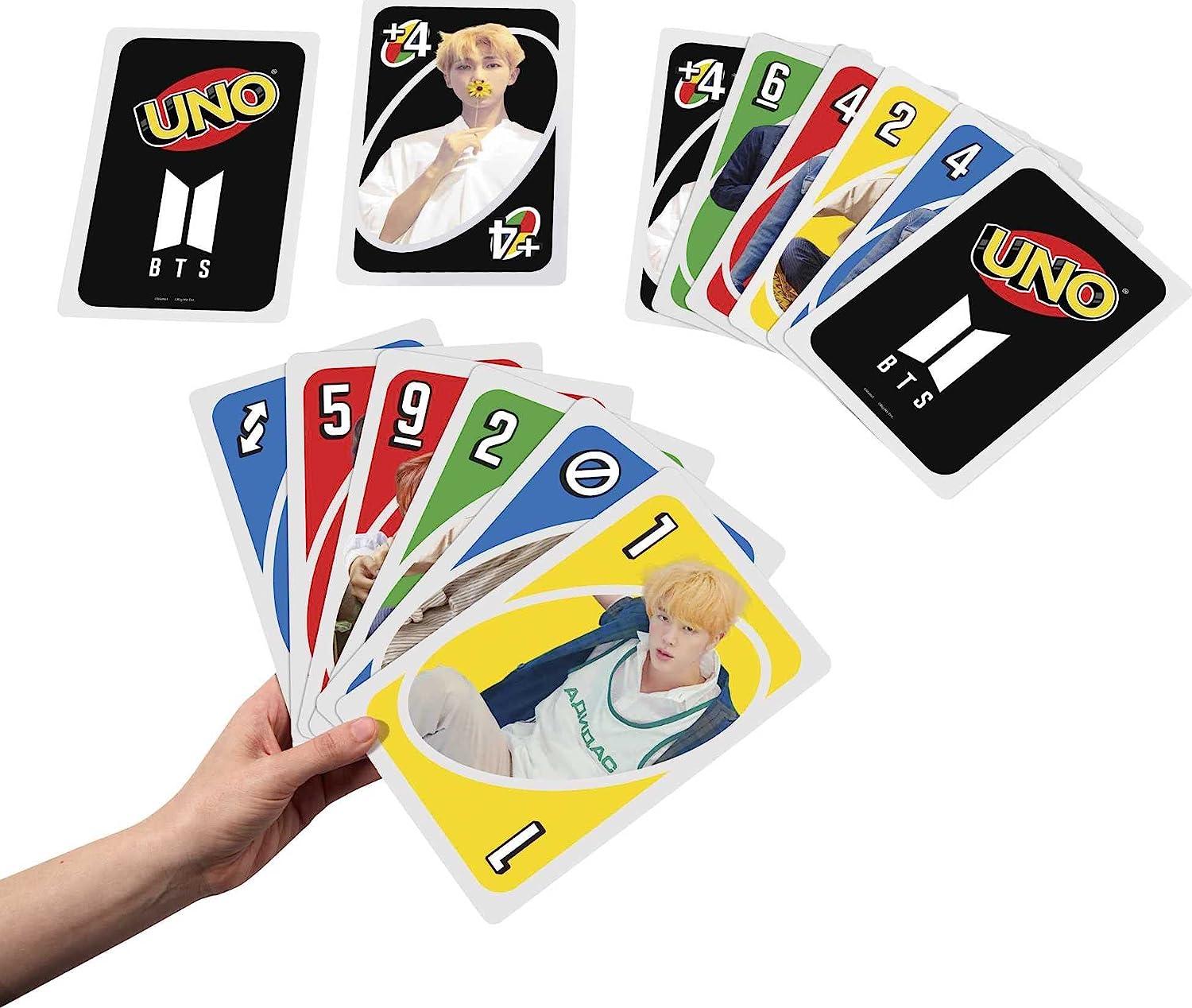 Giant UNO BTS Card Game - 108 Cards inspired by BTS Superstars ...