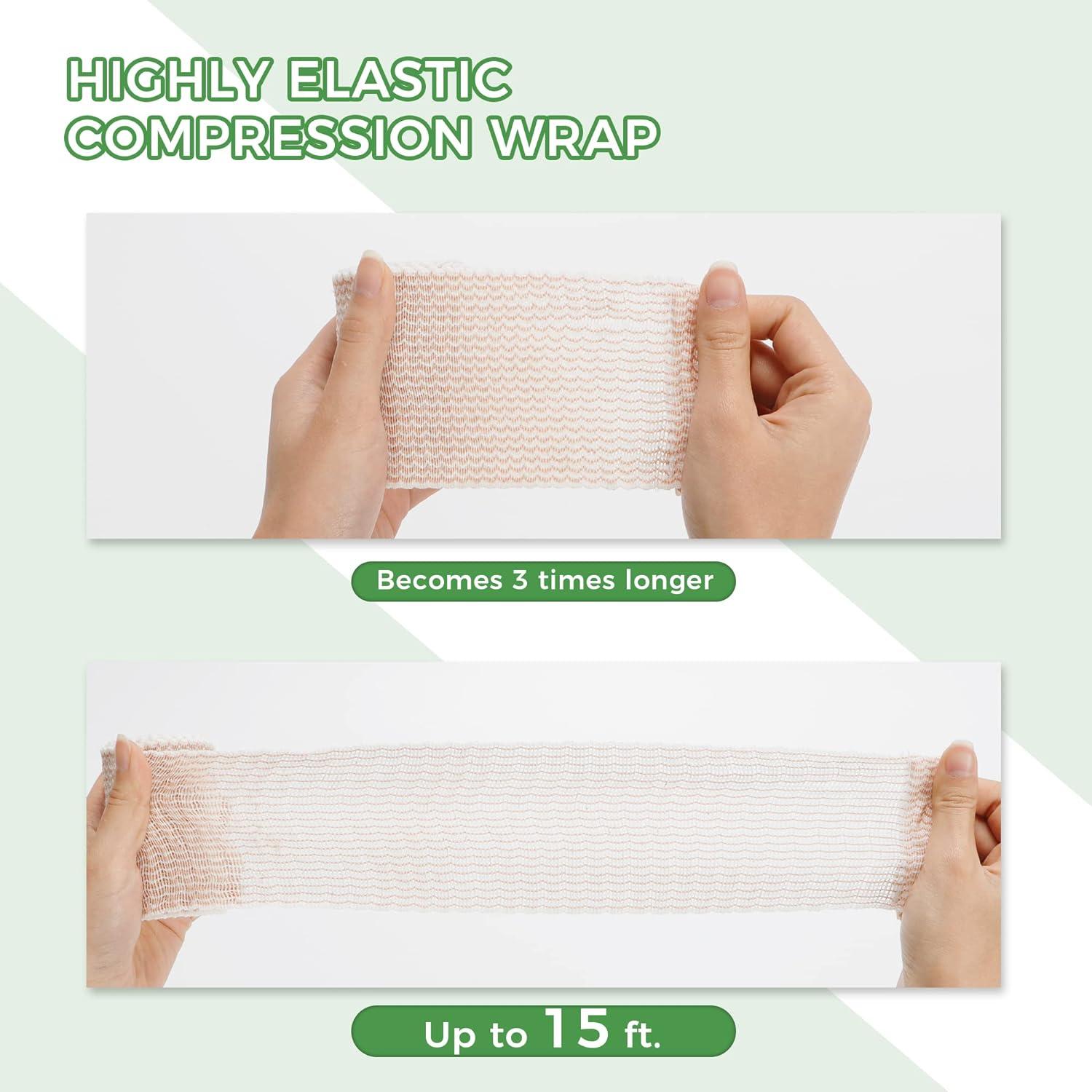 Elastic Bandage Wrap - Ourmed Compression Bandage 4 Pack for Sports ...