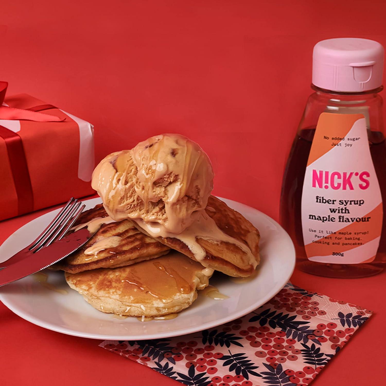 NICKS Fiber Syrup Maple Flavor (300g) - Keto Sweetener, Gluten Free ...