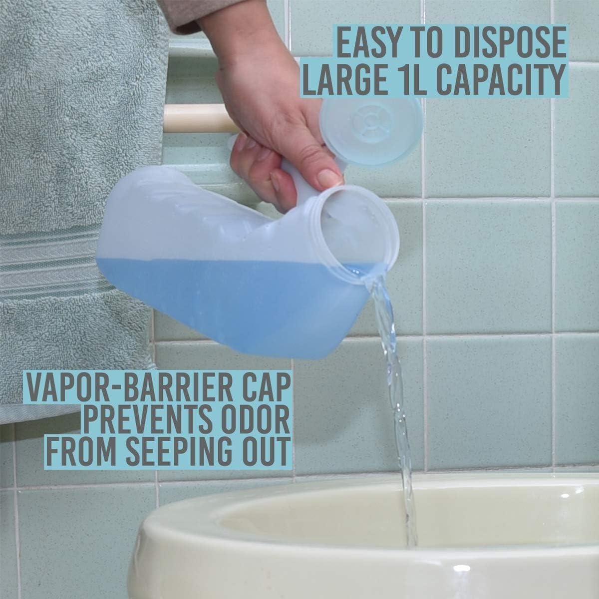 Men's Glow in The Dark Urinals - 2 Pack 32oz Portable Urine Bottles for ...