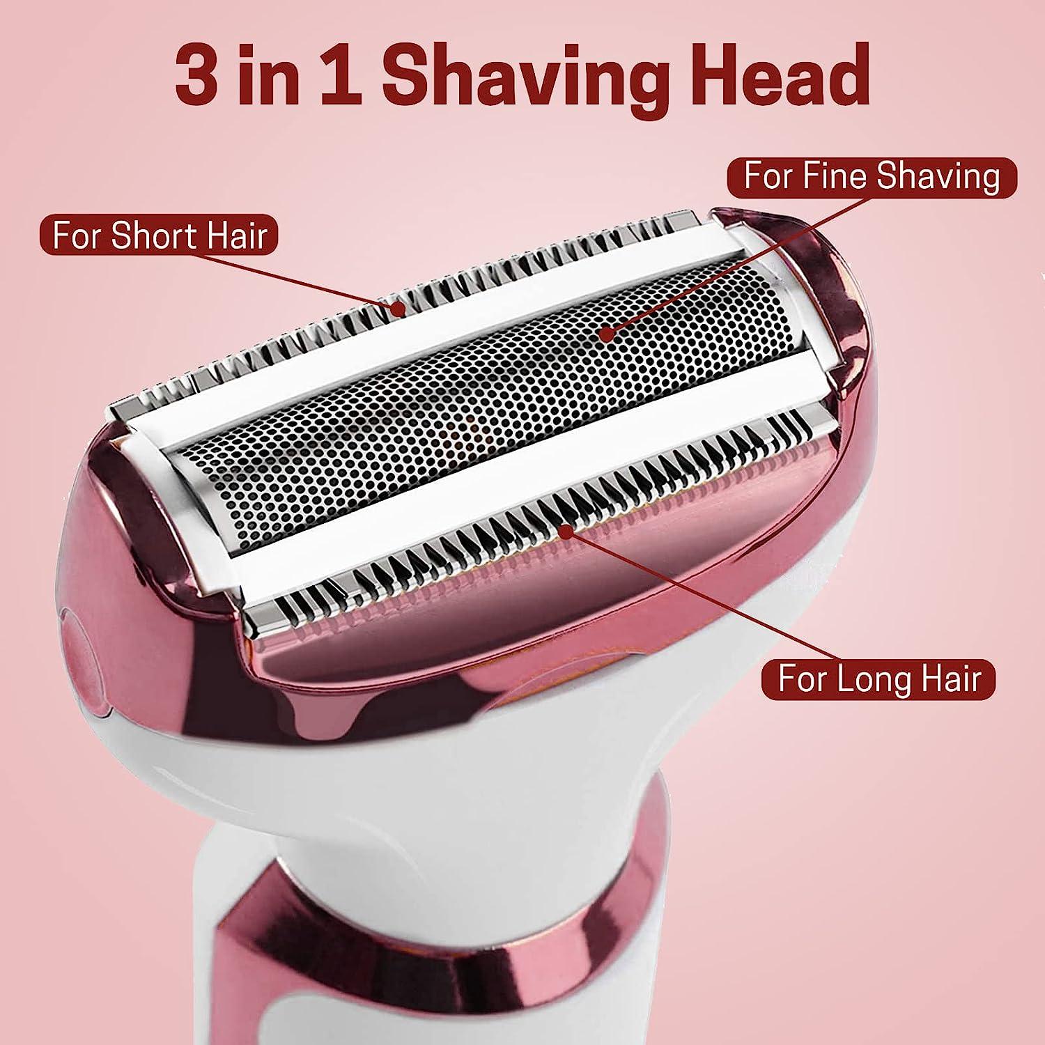 Vacto Electric Razor for Women - 4-in-1 Body Hair Removal & Trimmer ...