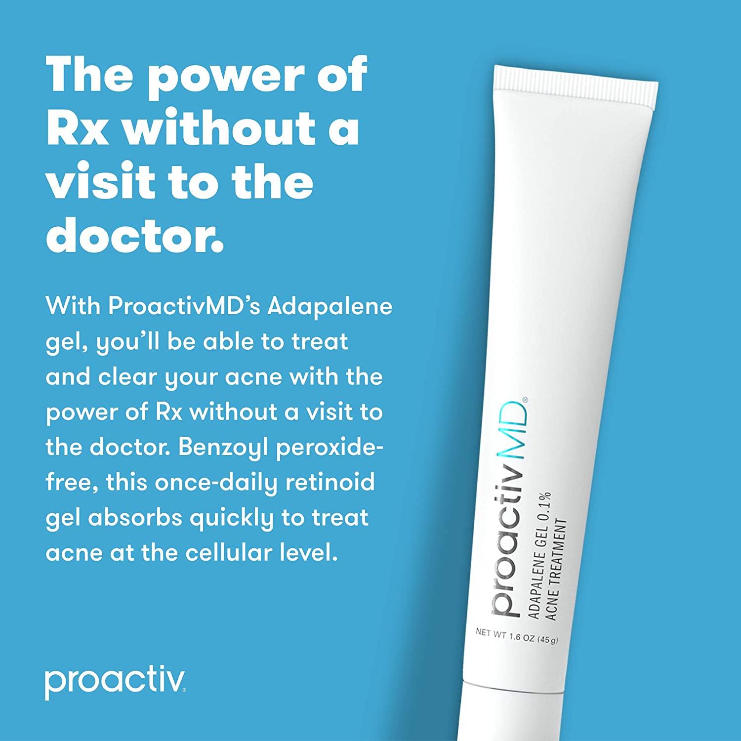 ProactivMD Adapalene Gel Acne Treatment 1.6 Oz - Prescription Strength ...
