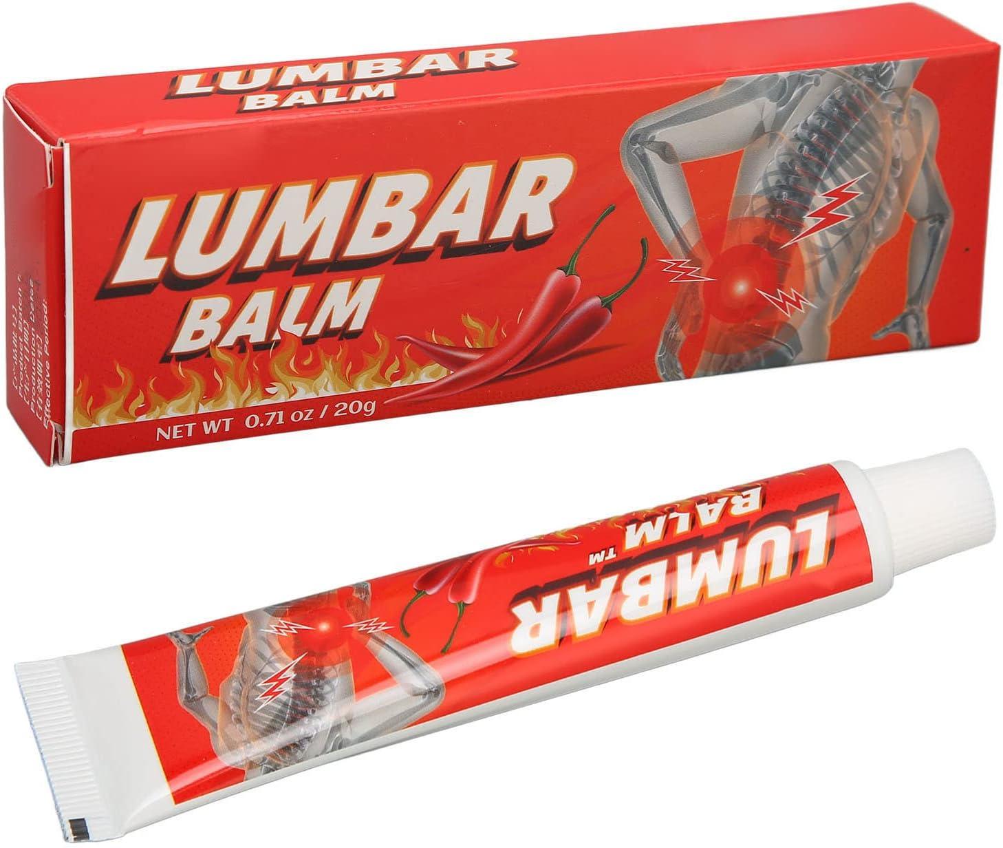 Lumbar Pain Relief Ointment 20g - Portable Lower Back Care Cream for ...