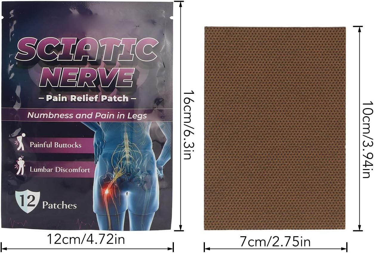 ZJchao Sciatic Nerve Pain Relief Patch - 60 Pcs Herbal Traditional ...