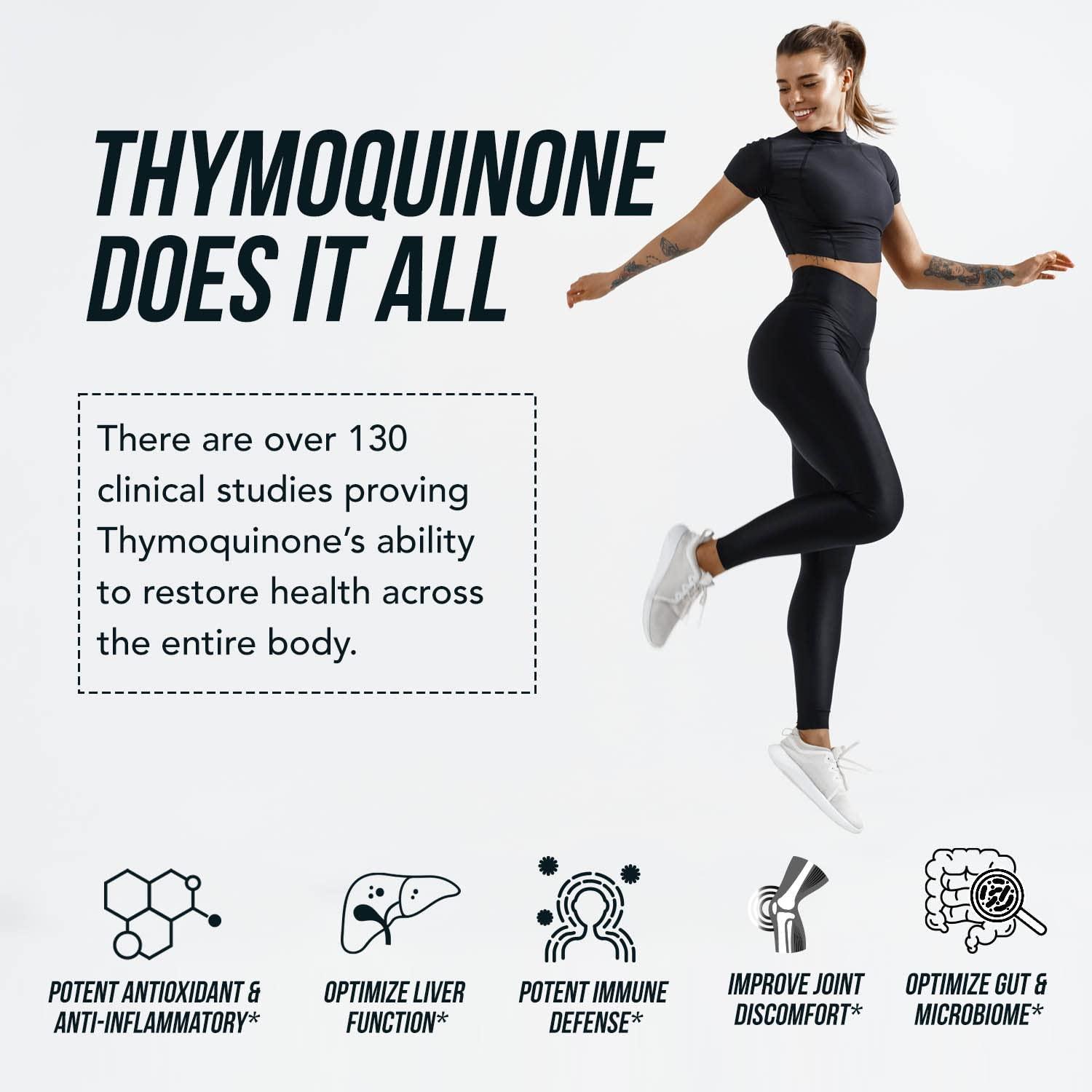 Black Seed Oil Capsules - 5% Thymoquinone - 500mg per Capsule - Raw ...