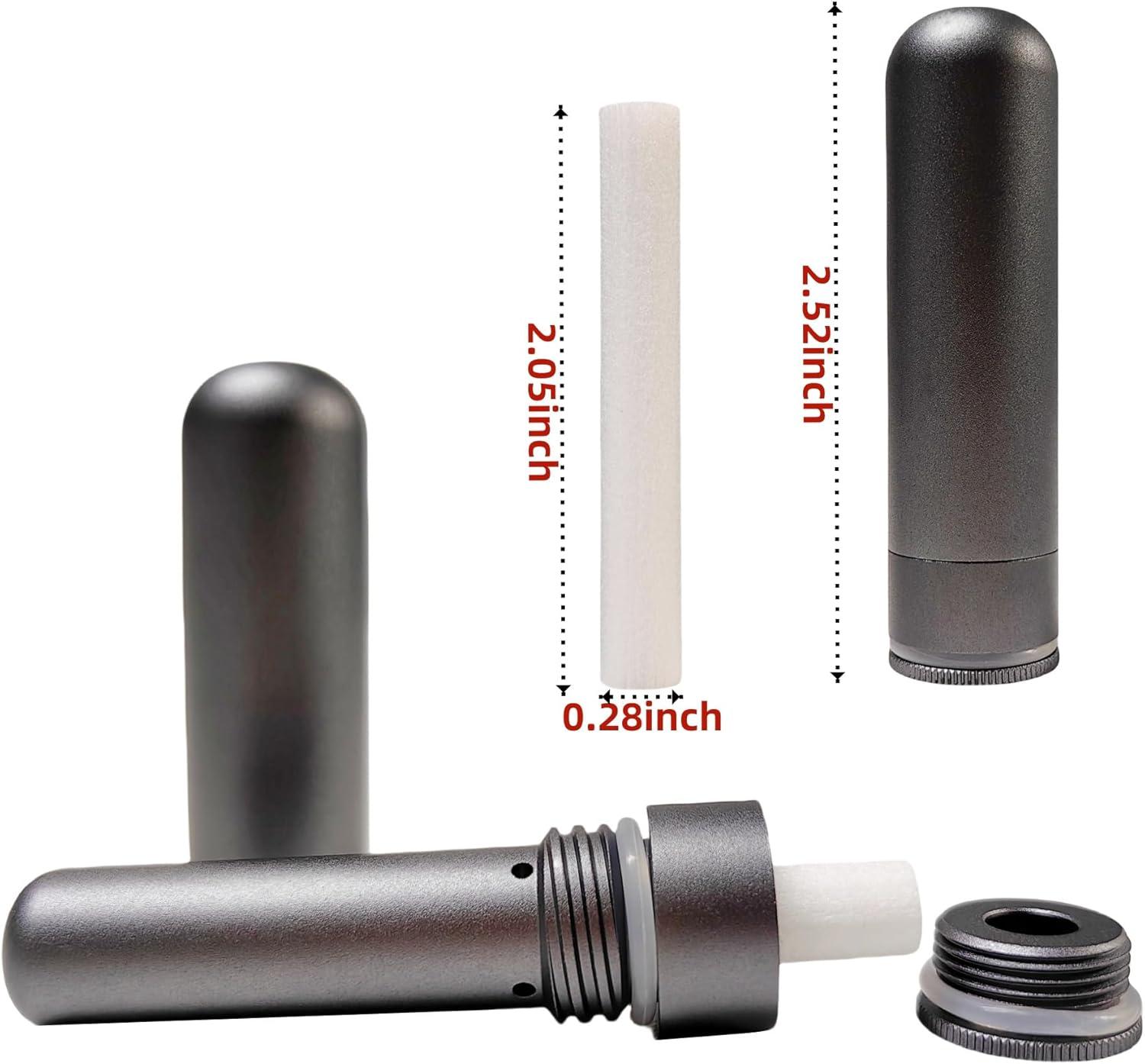 Metal Nasal Inhalers for Essential Oils - Refillable Aluminum ...