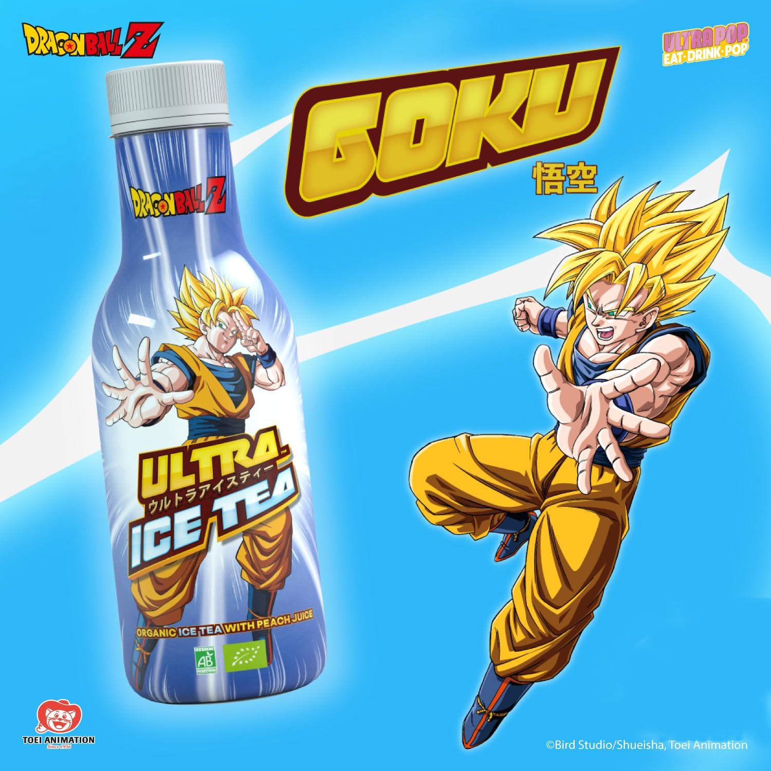 Ultra Ice Tea Bio - Vegan Black Tea Drink with Goku - Refreshing Peach ...