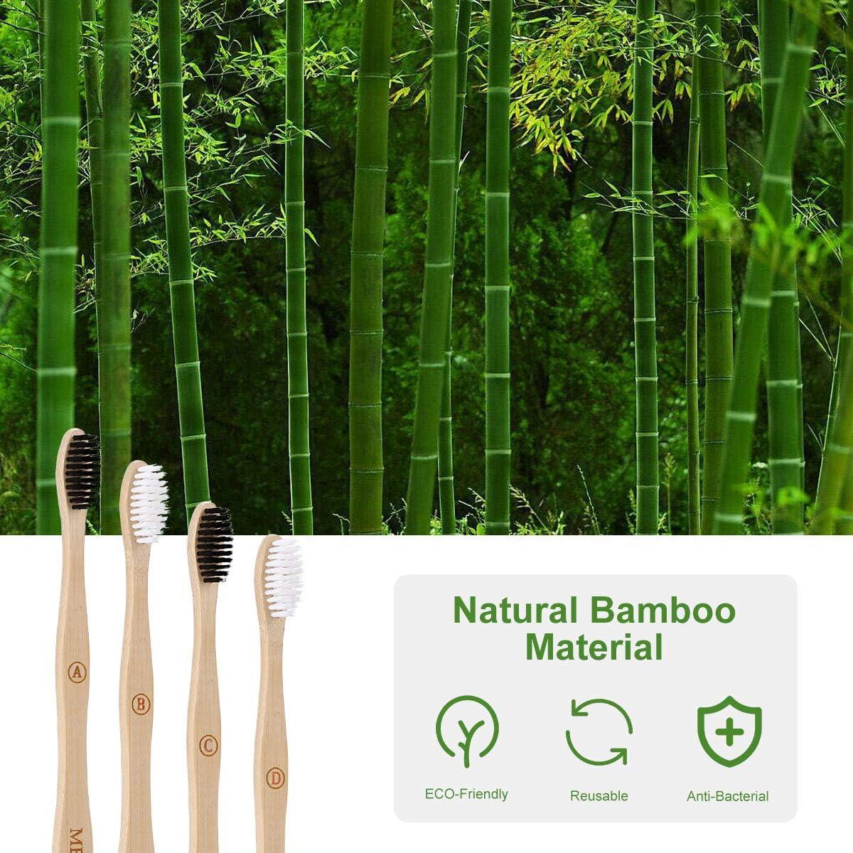 Buy 10 Pack Bamboo Toothbrushes - Sustainable BPA Free Eco-Friendly ...