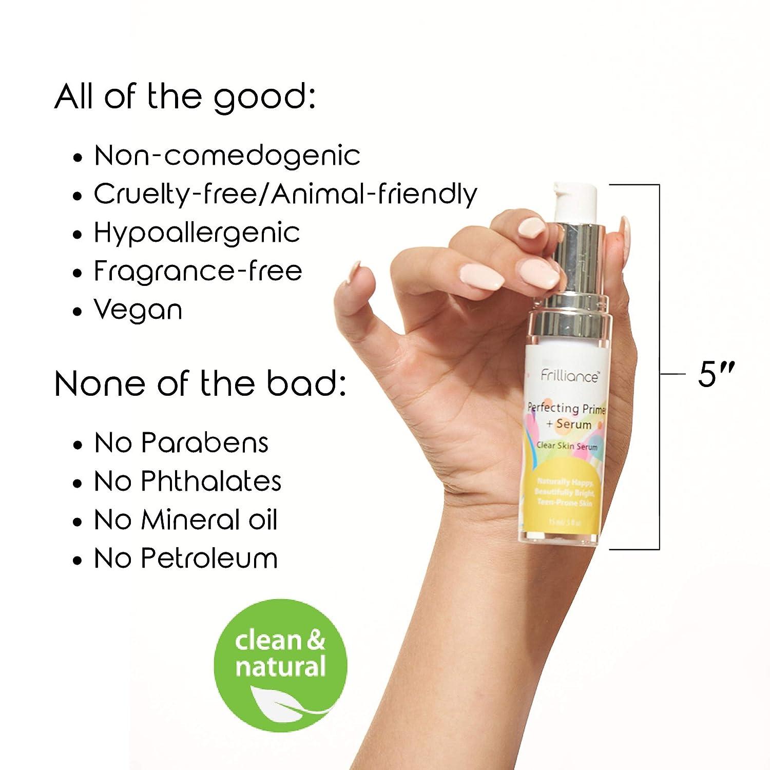 Frilliance 2 in 1 Clear Skin Primer & Serum for Acne - Vegan, Cruelty ...