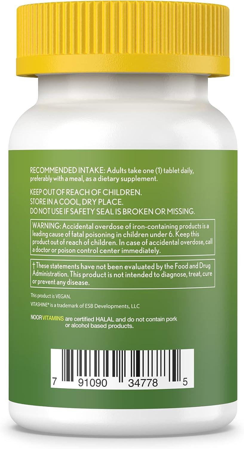 Noor Vitamins Halal Women's Multivitamin - Vegan & Daily Supplement for ...