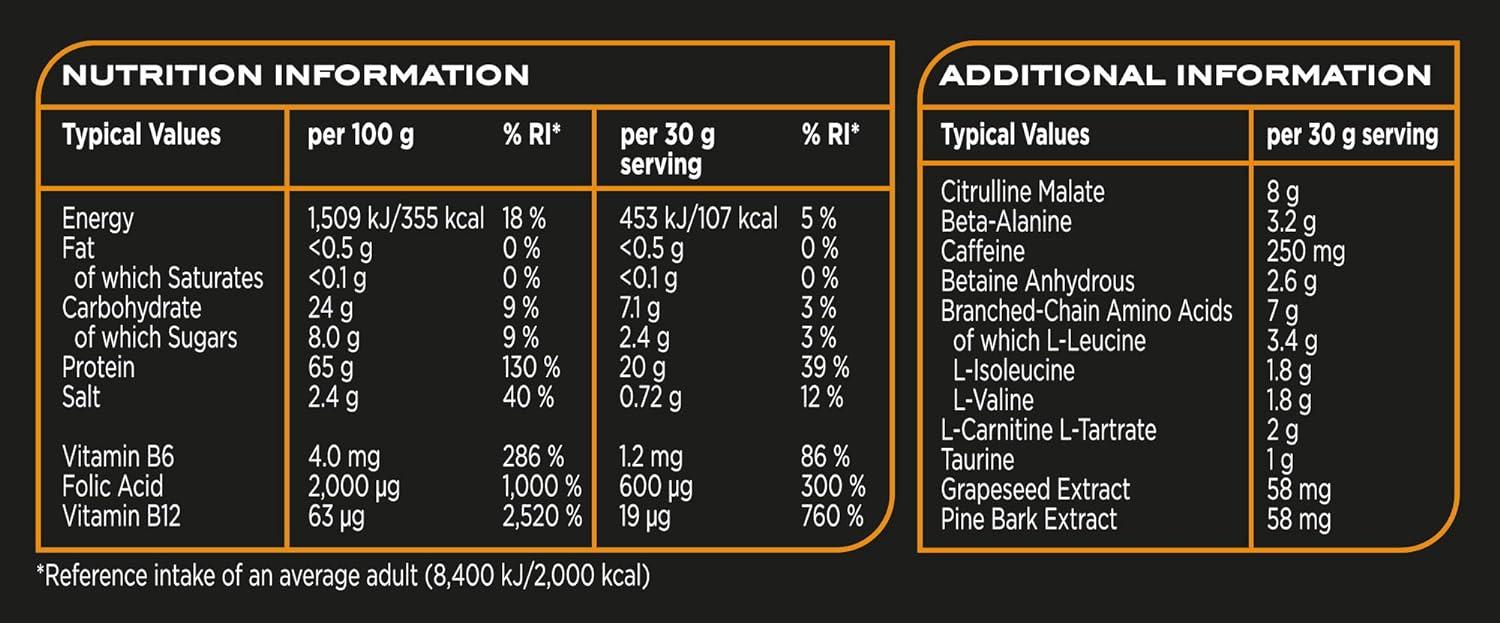 Reflex Nutrition Muscle Bomb With Caffeine Ultimate PRE-WORKOUT POWDER ...