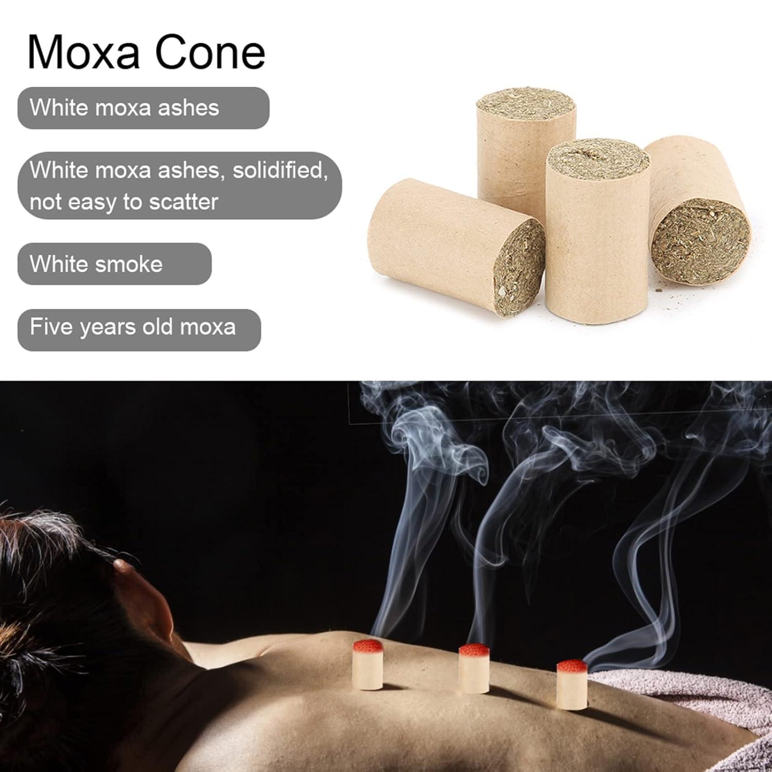 108 Pieces Moxa Roll & Cone - Home Acupuncture & Moxibustion Massage ...