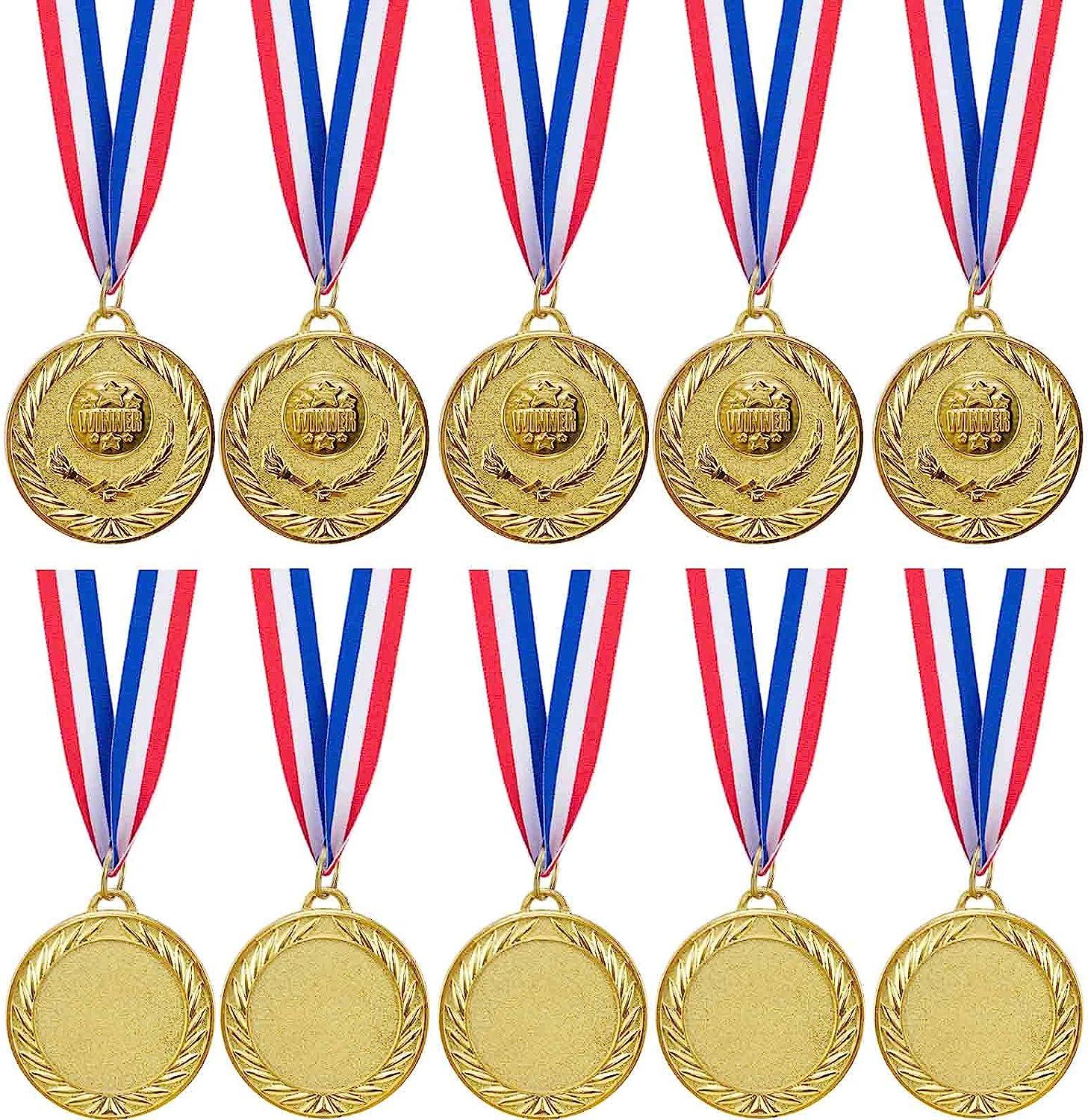 Abaokai 12 Pieces Gold Award Medals-Winner Medals Gold Prizes for ...