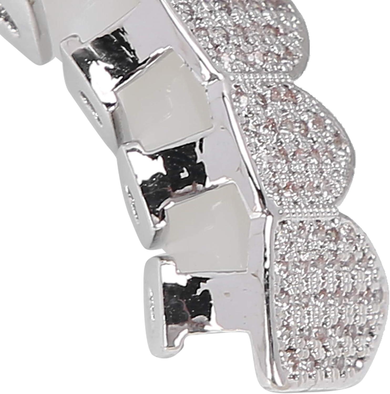 Stylish Grillz Teeth Set - Hip Hop Cold Coated Copper Bling for ...