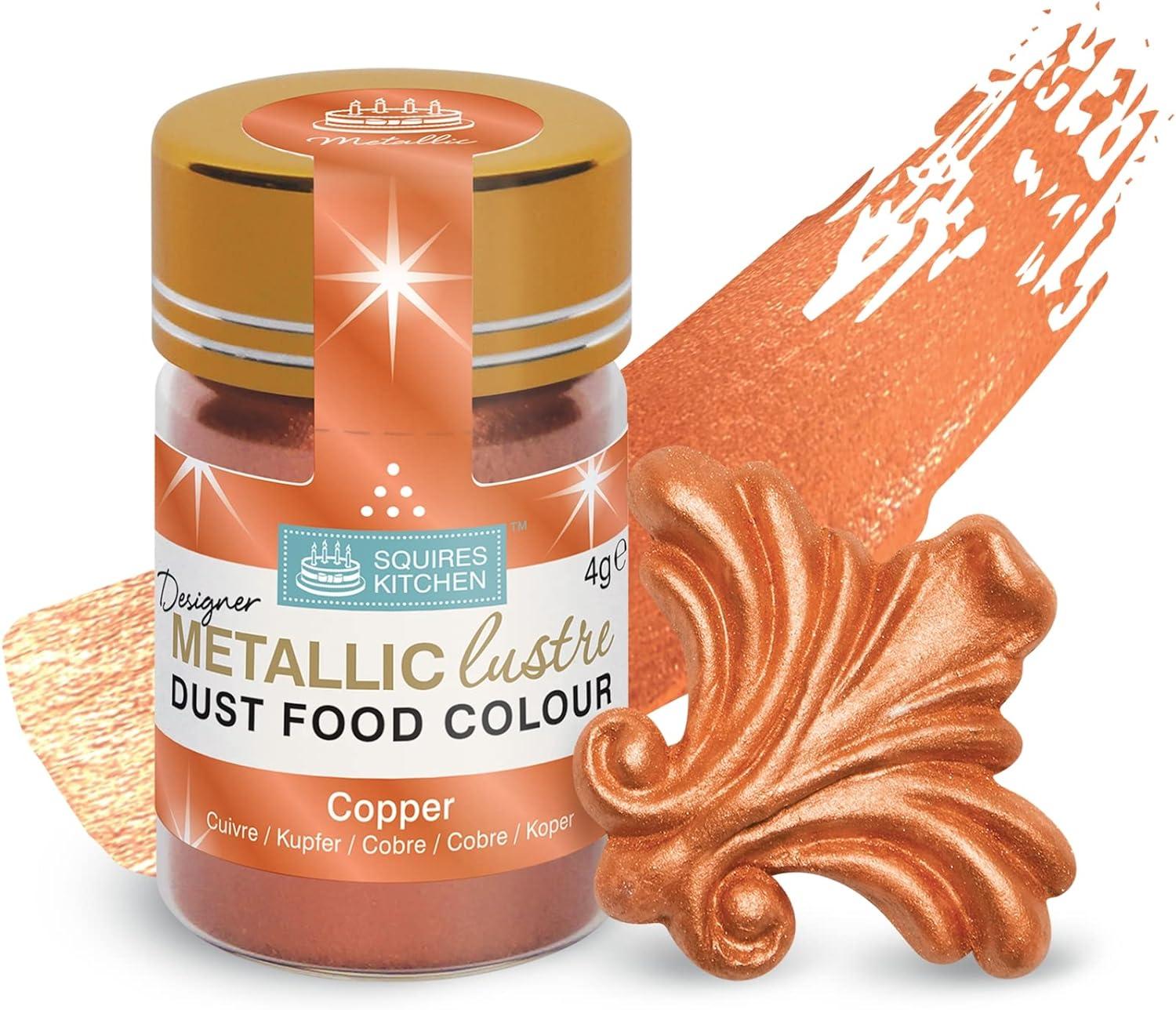 Squires Kitchen Metallic Lustre Dust Copper - 4g | High-Quality ...