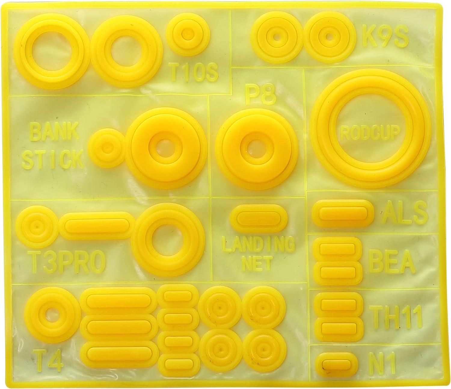 New Direction Tackle UV Reactive Rubber Set - Glows in Red Green ...