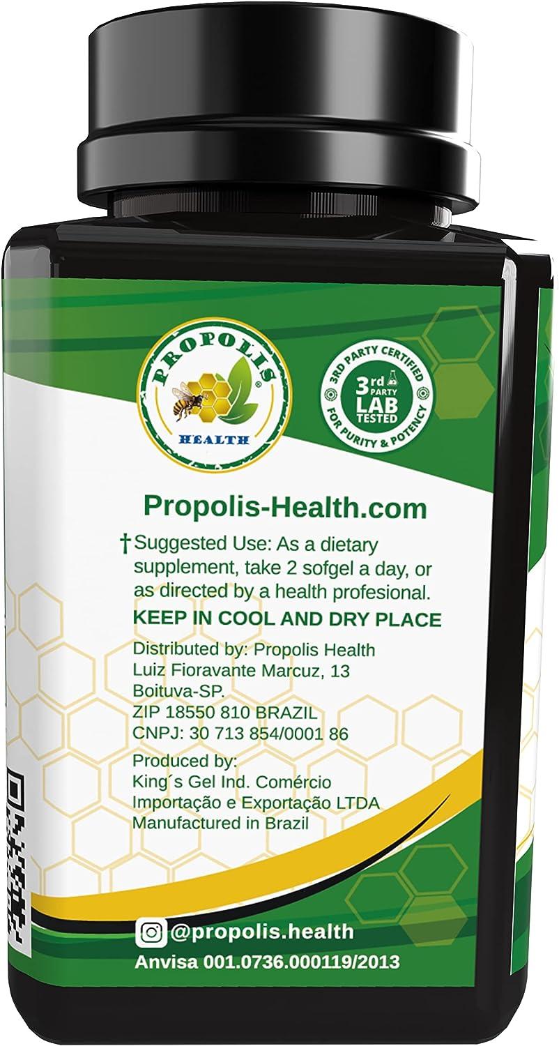 Brazilian Bee Propolis Capsules 180ct - High Concentrate 25% Dry ...