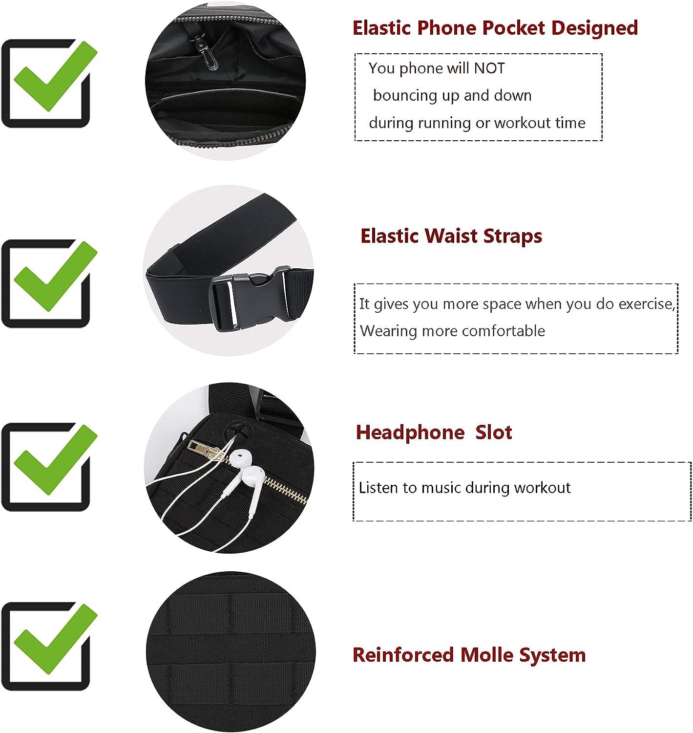 Outdoor Water Resistant Chest Bag For Men Tactical EDC Chest Pack With ...