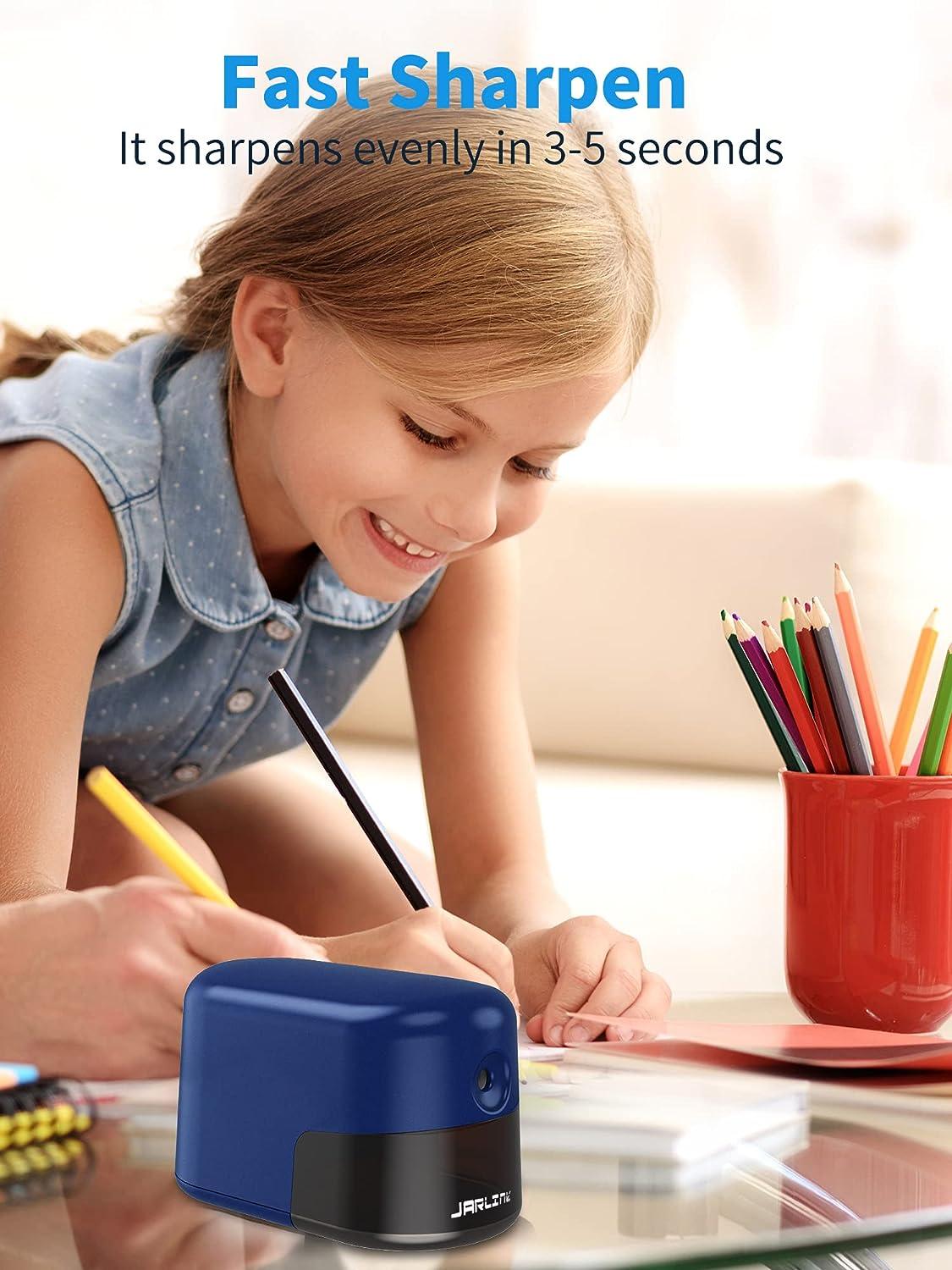 JARLINK Electric Heavy Duty Pencil Sharpeners for 6-8mm No.2/Colored ...
