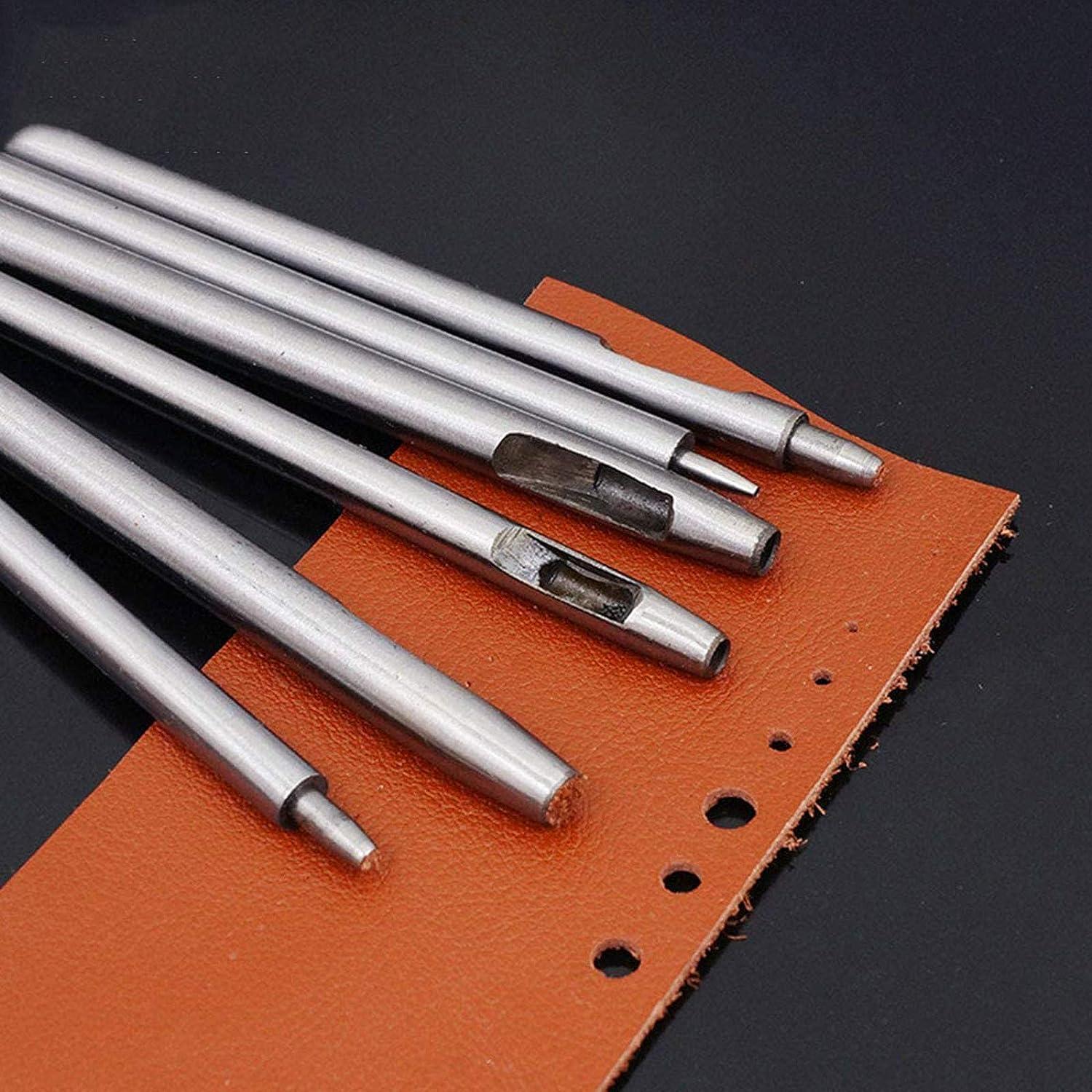 10Pcs Leather Hole Punch Cutter Set - 0.5mm to 5mm Round Hollow Punch ...
