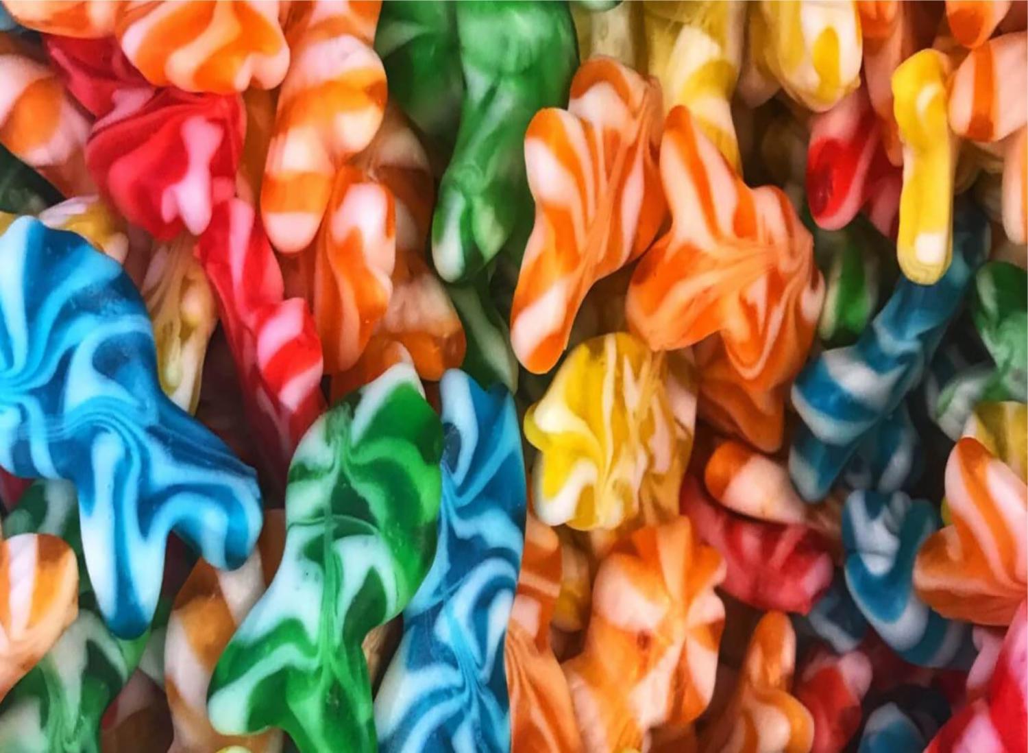 1kg Jelly Swirly Fish Candy Pick & Mix Sweets Mixed Assortment Gummy ...