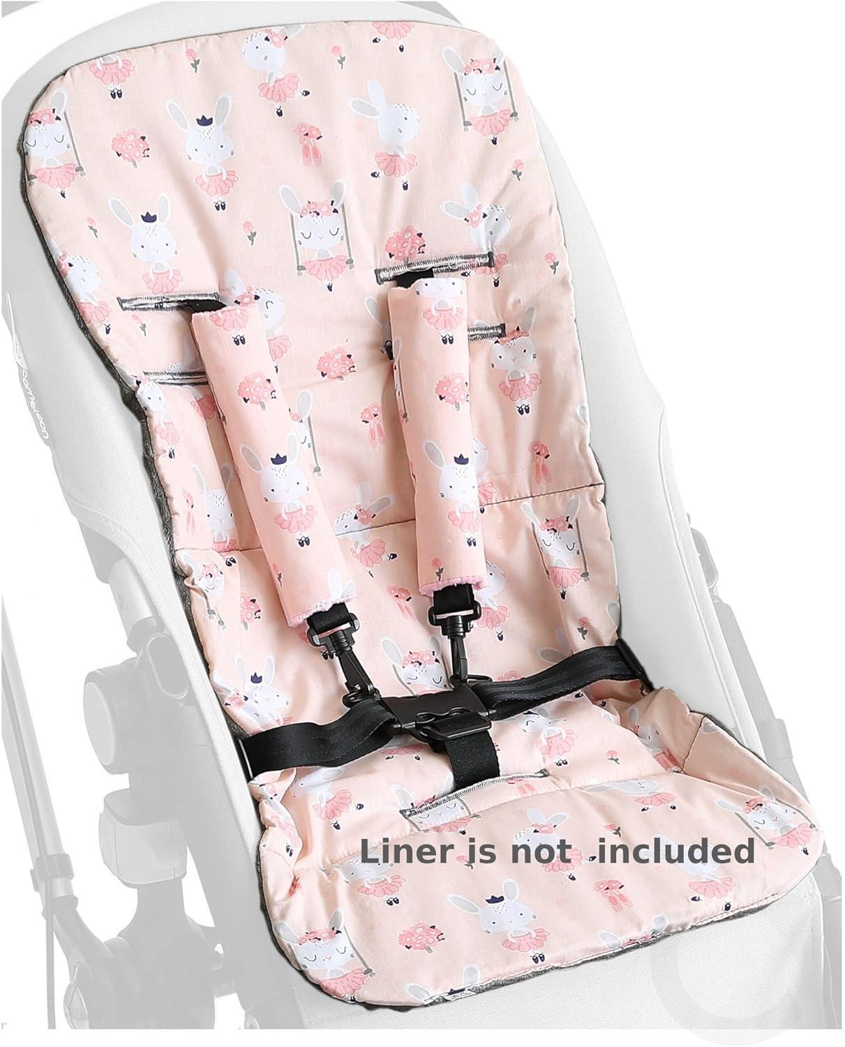 Harness Seat Belt Strap Covers - Padded Universal Set of 2, Reversible ...