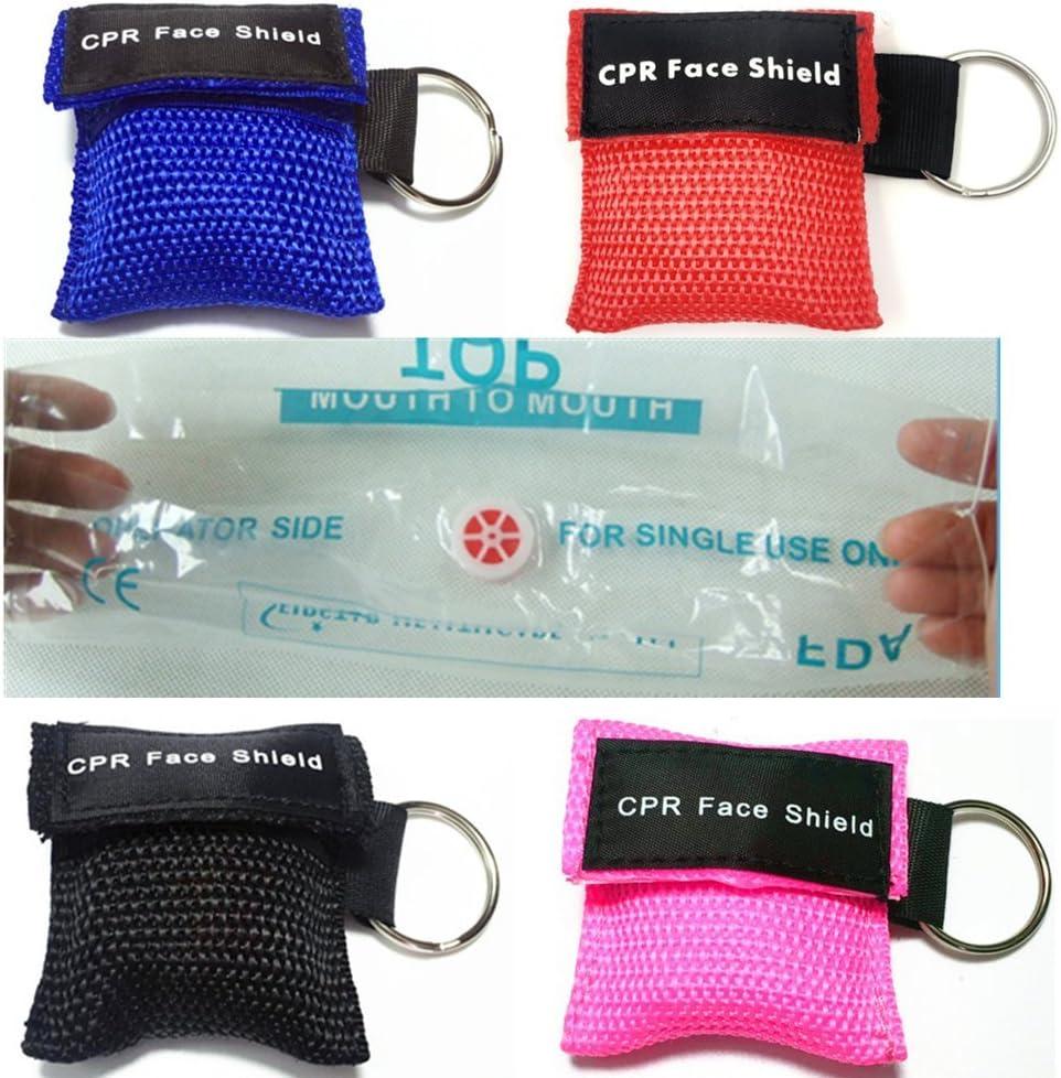LifeSport CPR Mask - 6 Pack CPR Rescue Face Protection with Key Rings ...