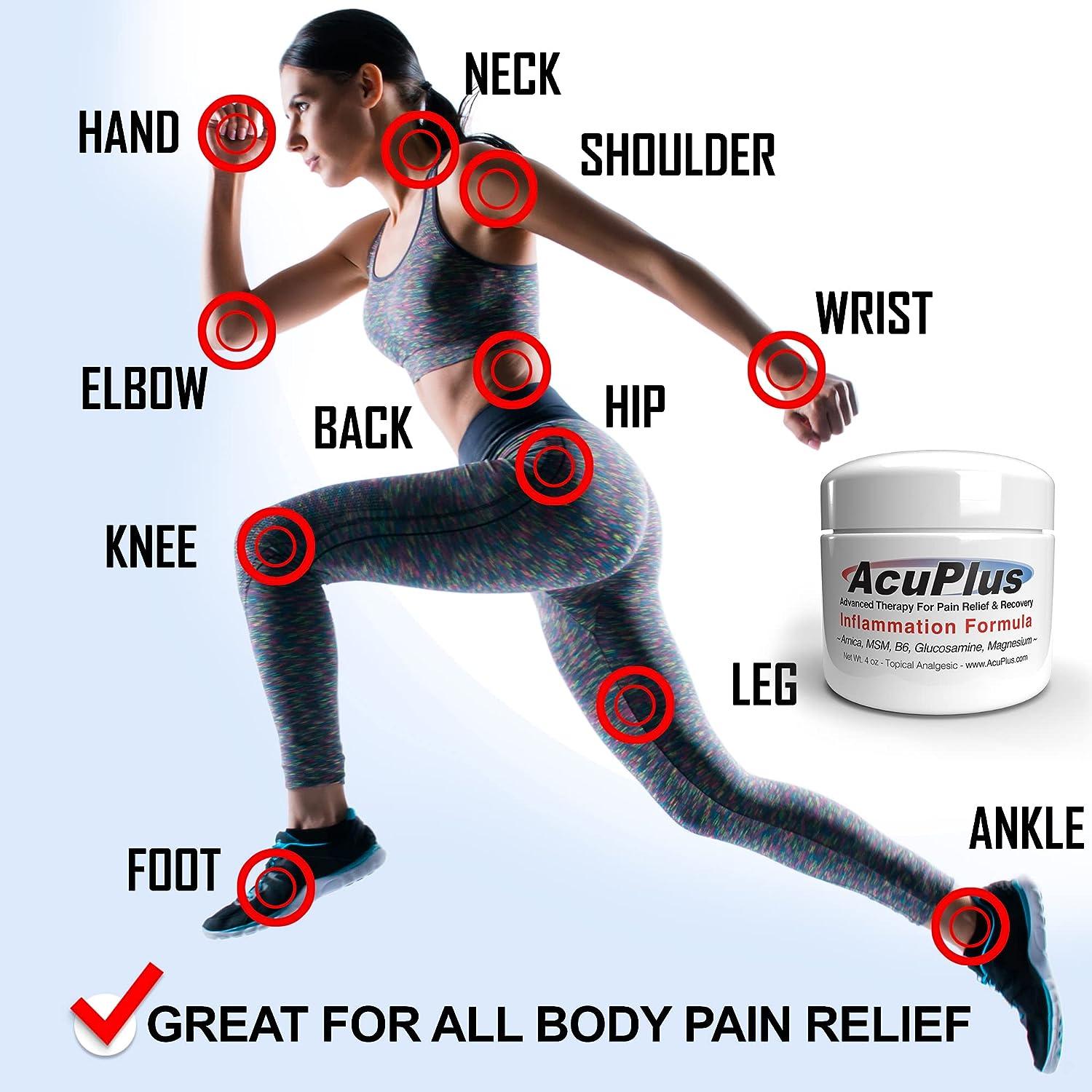 AcuPlus Pain Relief Cream - Fast Acting & Long Lasting Topical Relief ...