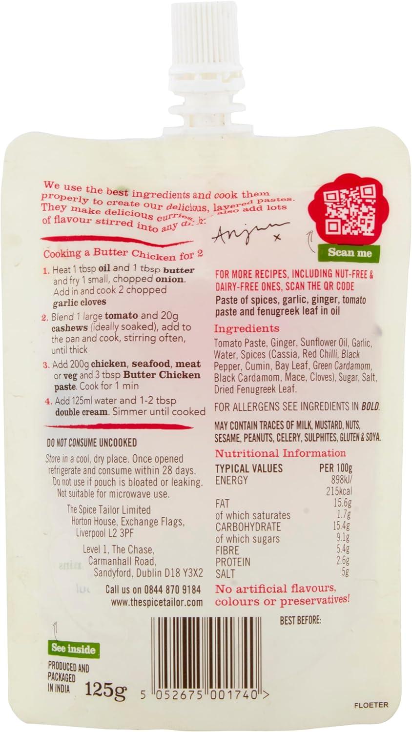 The Spice Tailor Indian Pastes Butter Chicken Curry Paste 125 g Packet ...
