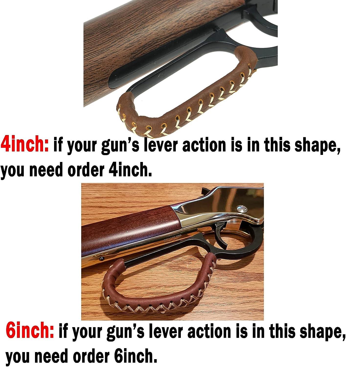 WAYNE'S DOG 4-inch Handcrafted Leather Lever Wrap for Lever Action ...