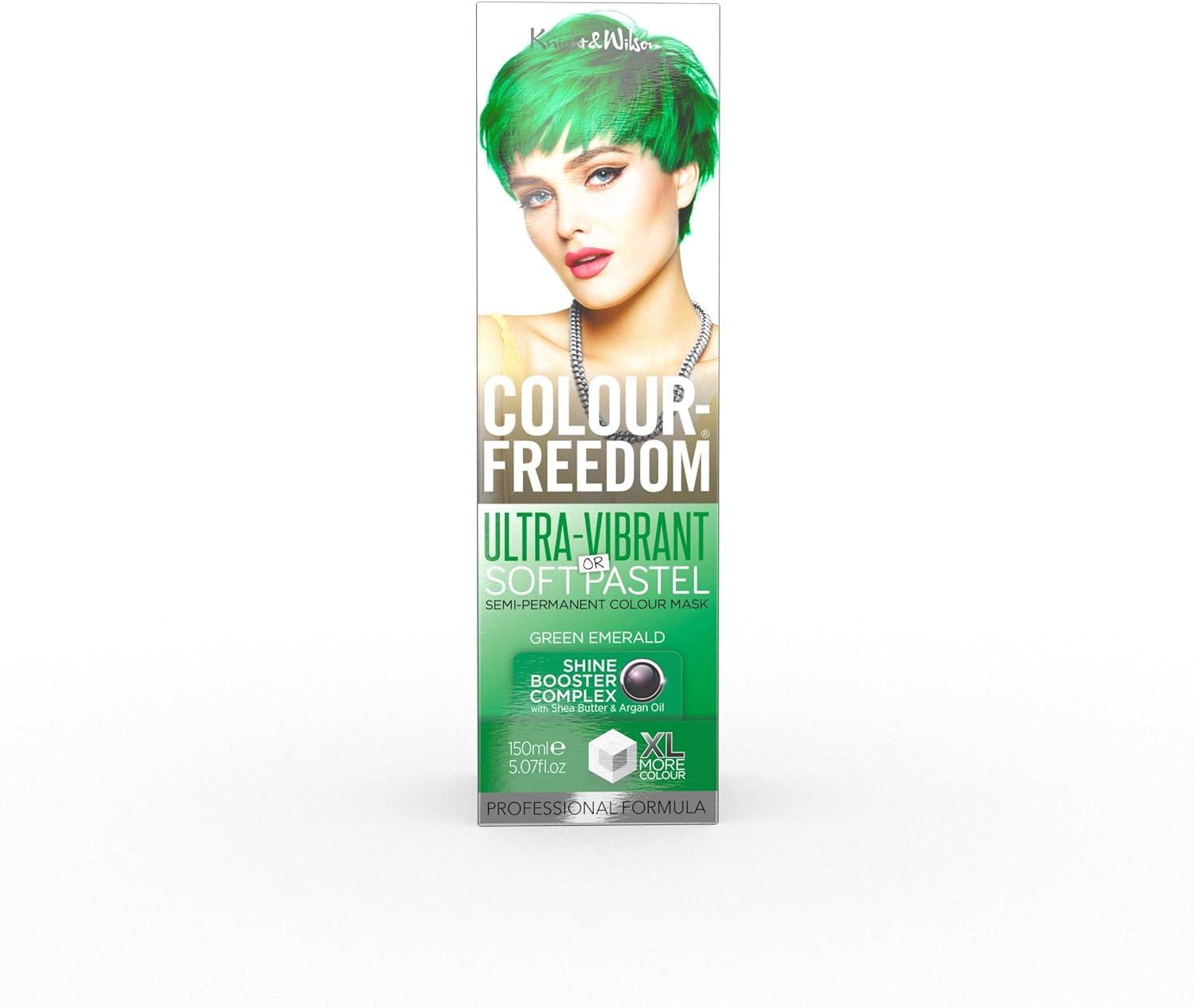 Knight & Wilson Colour-Freedom Green Emerald Semi-Permanent Hair Colour ...