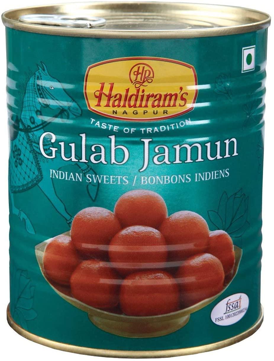Haldiram's Classic Indian Gulab Jamun - 2.2lb | Authentic Sweet Dessert ...
