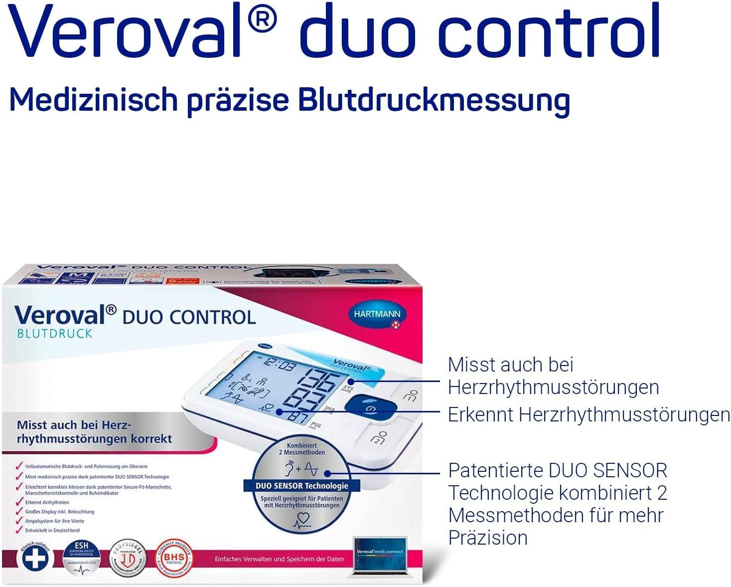 Veroval Duo Control Blood Pressure Monitor - Upper Arm Cardiac ...