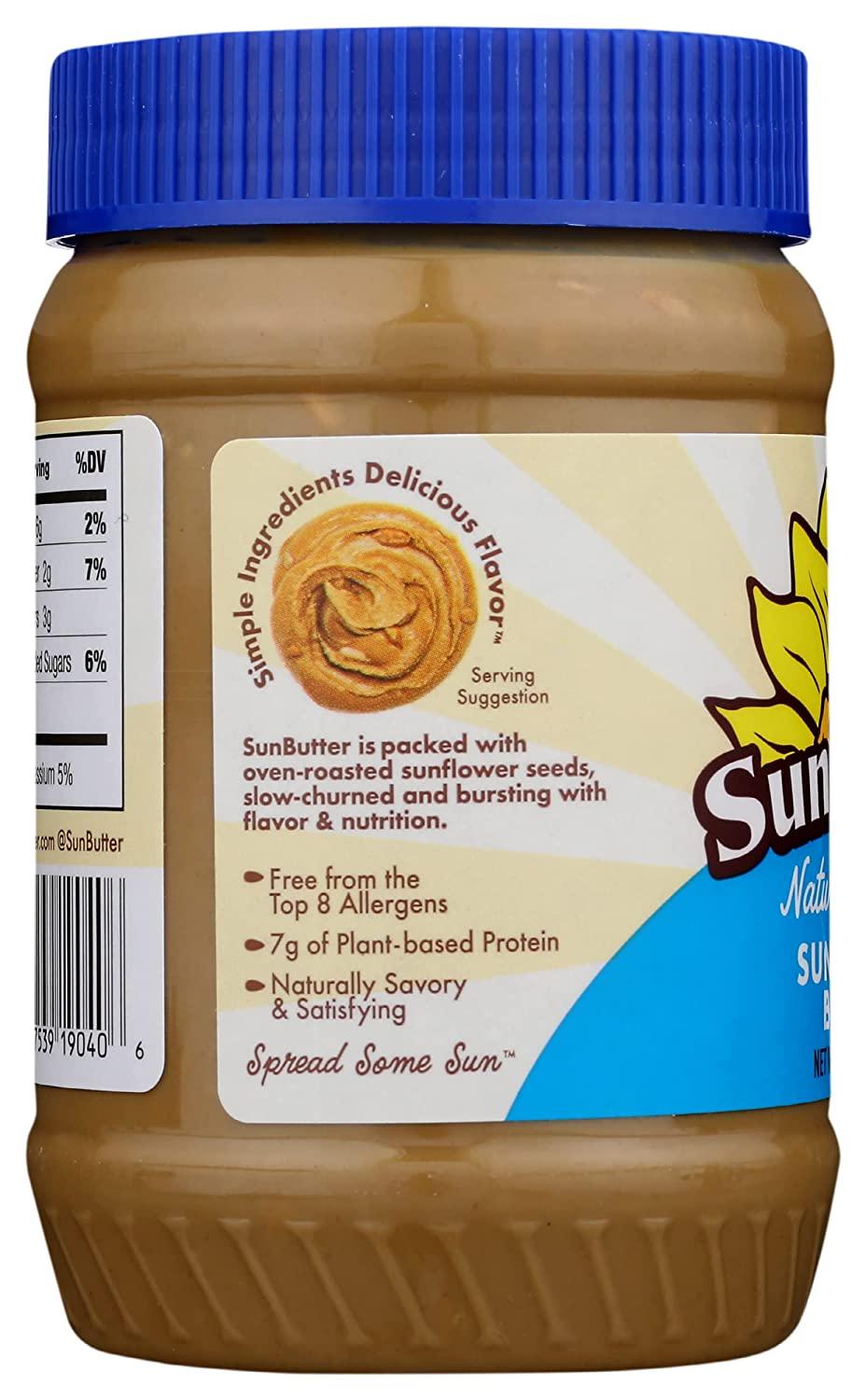 Sunbutter Natural Crunch Sunbutter 16 oz - Delicious and Nutritious ...