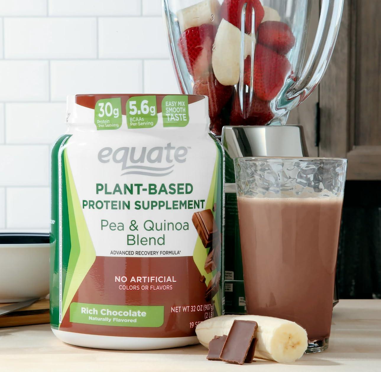 Shop Equate Plant-Based Protein Supplement - Rich Chocolate No ...