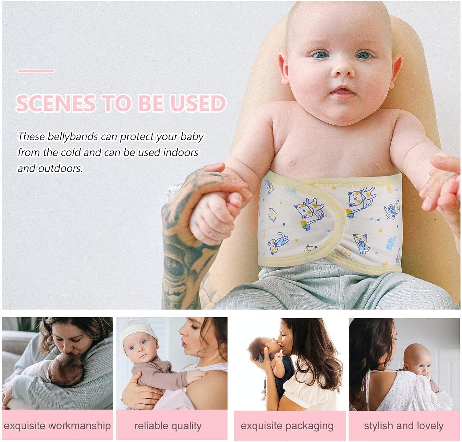 EXCEART 3pcs Baby Belly Band - Newborn Essentials Umbilical Cord Navel ...